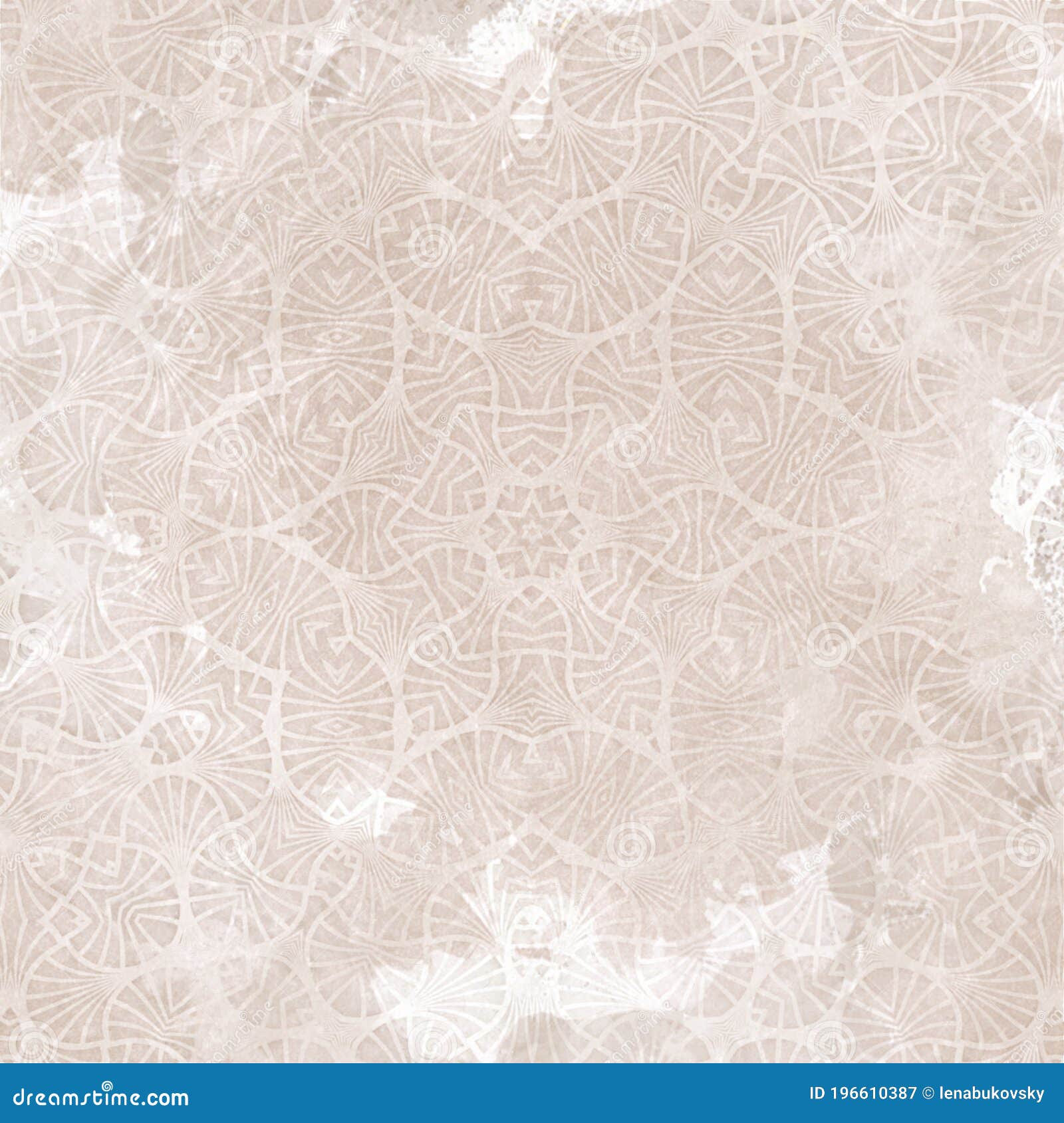 Old Wallpaper with a Geometric Pattern. Destroyed Surface. Stock ...