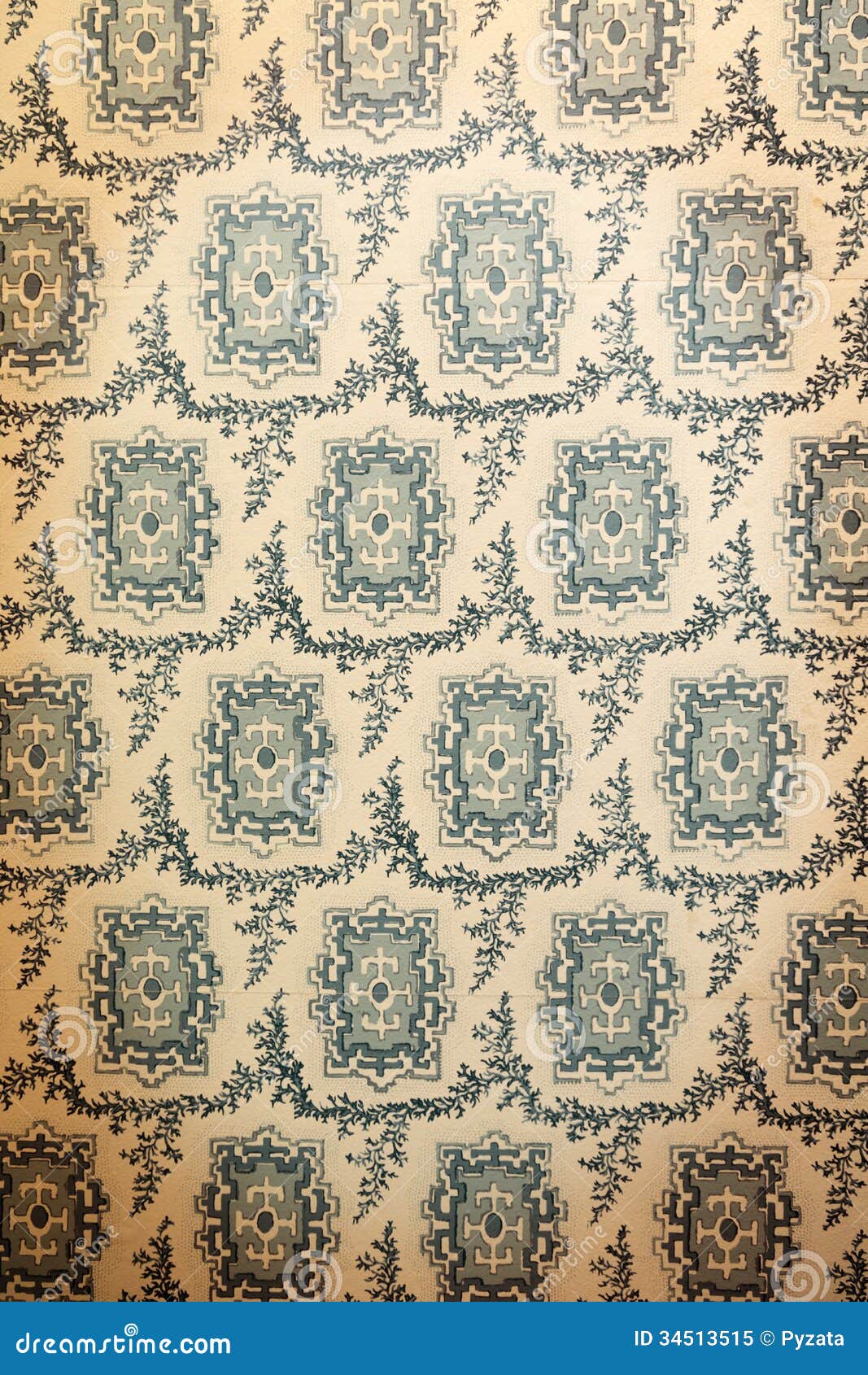 Old wallpaper stock image. Image of ornament, beige, painted - 34513515