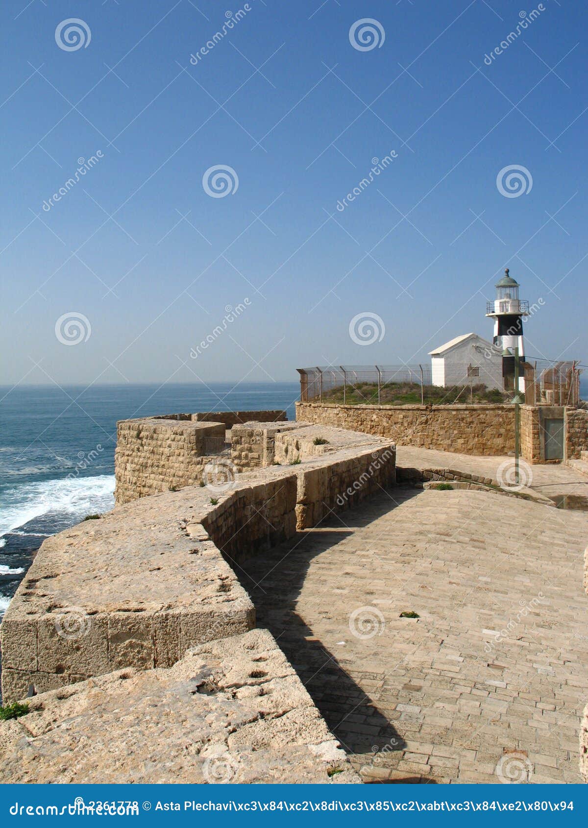 Old walls in Acre stock photo. Image of summer, embankment - 2361778