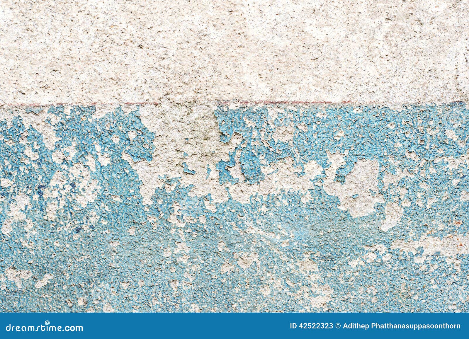 The Old Walls with Blue Color Cracked. Stock Image - Image of element ...