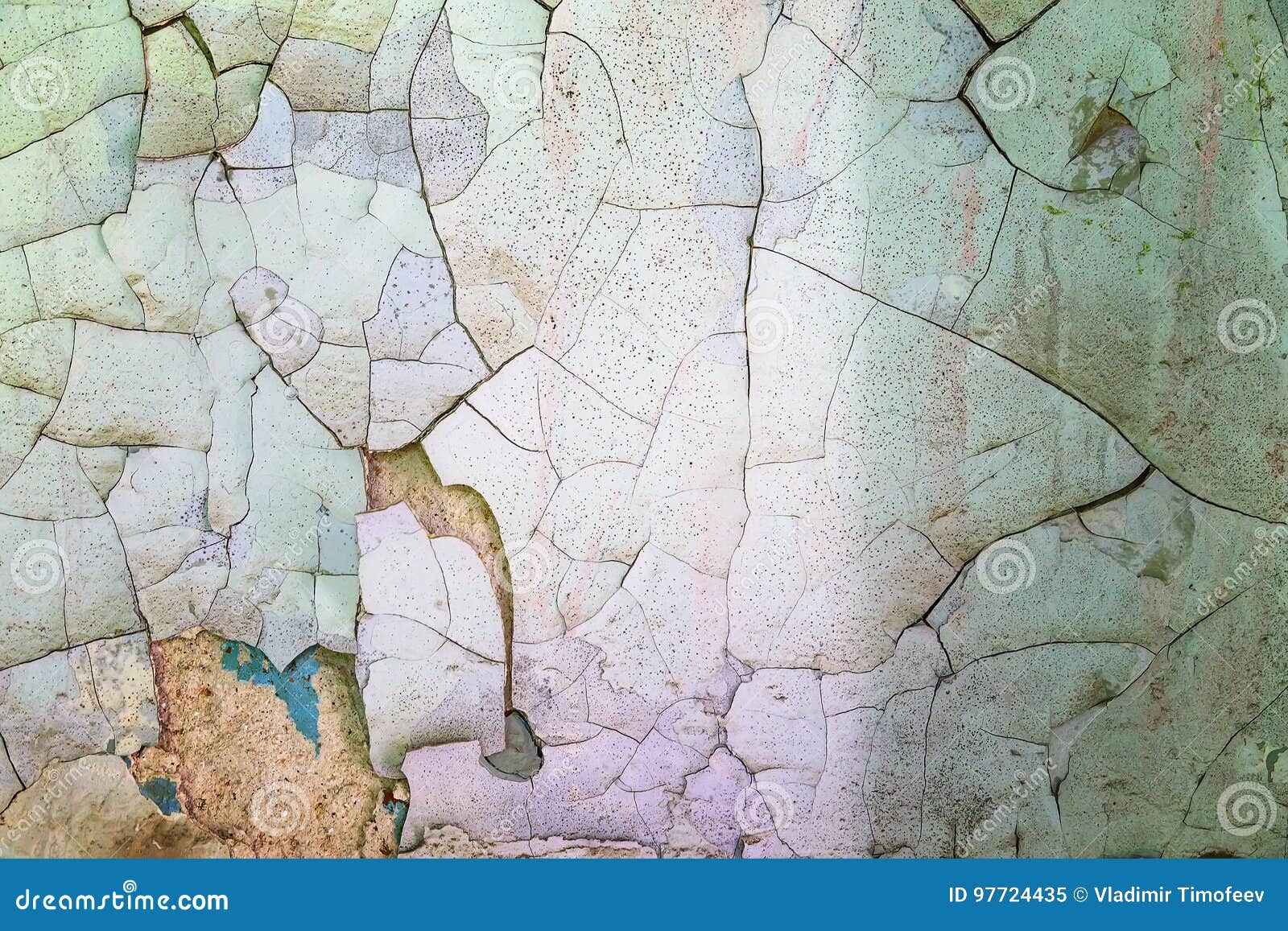 The Old Walls are Covered with Crumbling Paint Stock Image - Image of ...