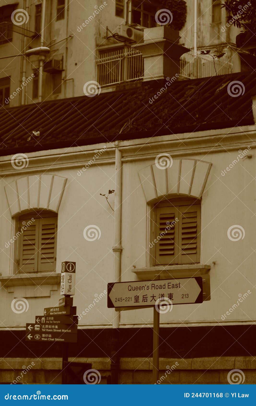 Old Wan Chai Post Office Was Built between 1912 and 1913 at Wan Chai ...