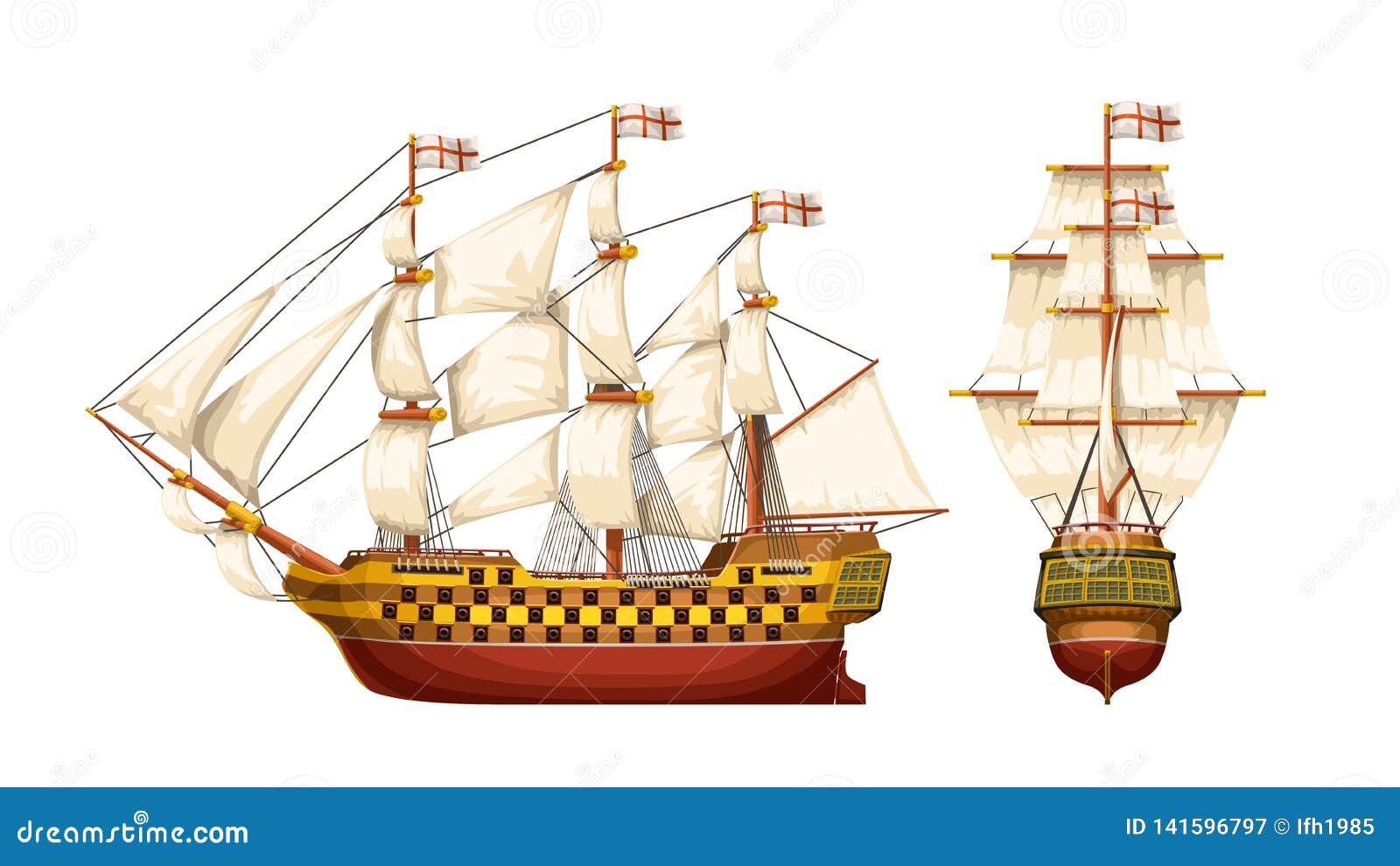 Old Ship Back Stock Illustrations – 131 Old Ship Back Stock ...