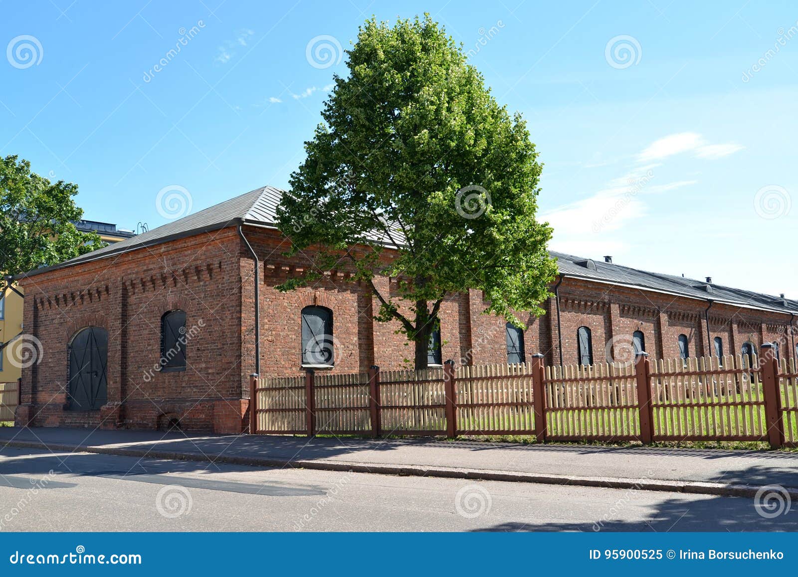 The Old Warehouse Building in the City of Hamina, Finland Stock Image ...
