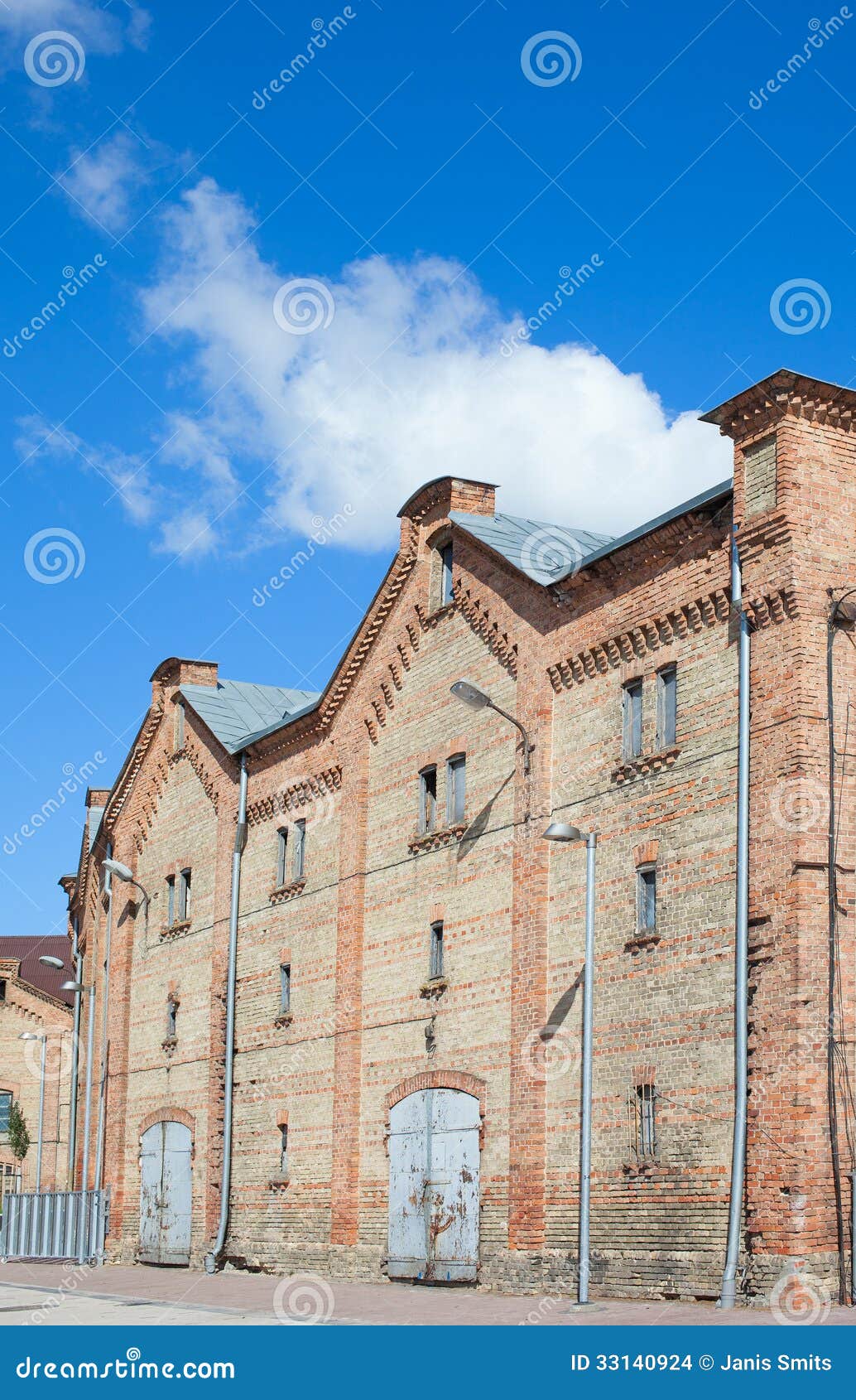 Old warehouse. stock photo. Image of exterior, brick - 33140924