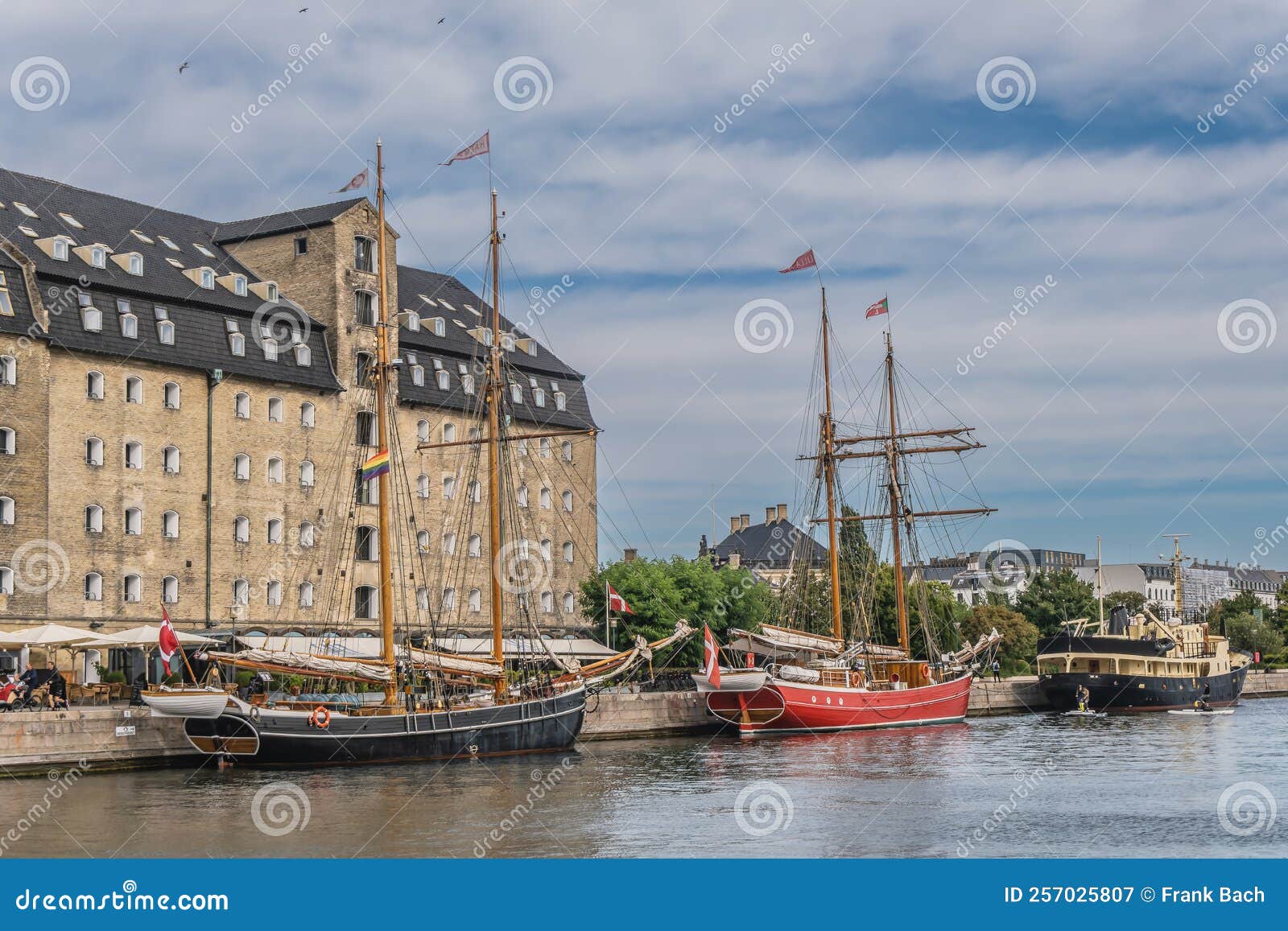Old Warehouses at the Central Seafront in Copenhagen, Denmark Stock ...