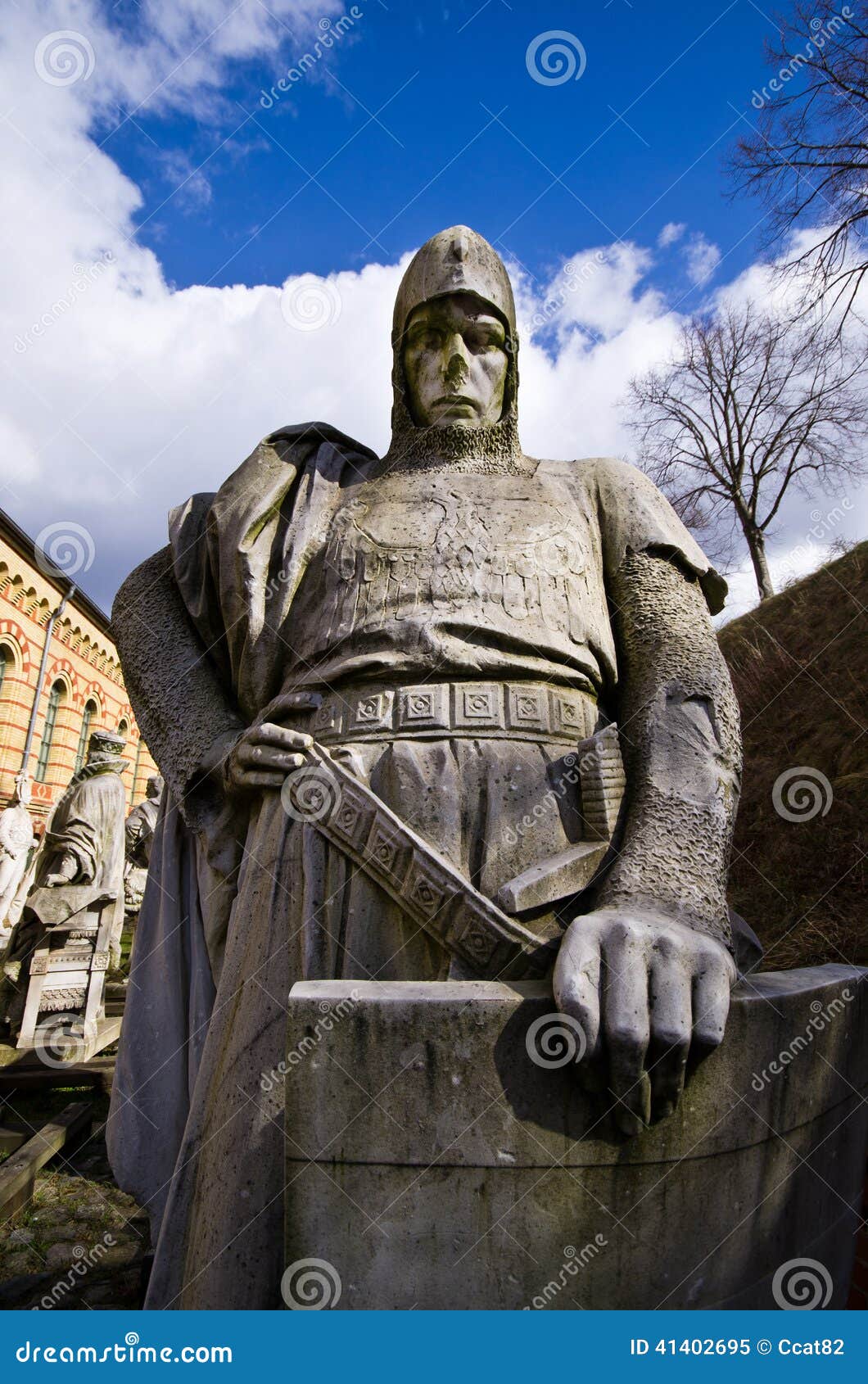 Old Warrior Statue in Berlin, Germany Stock Image - Image of ...