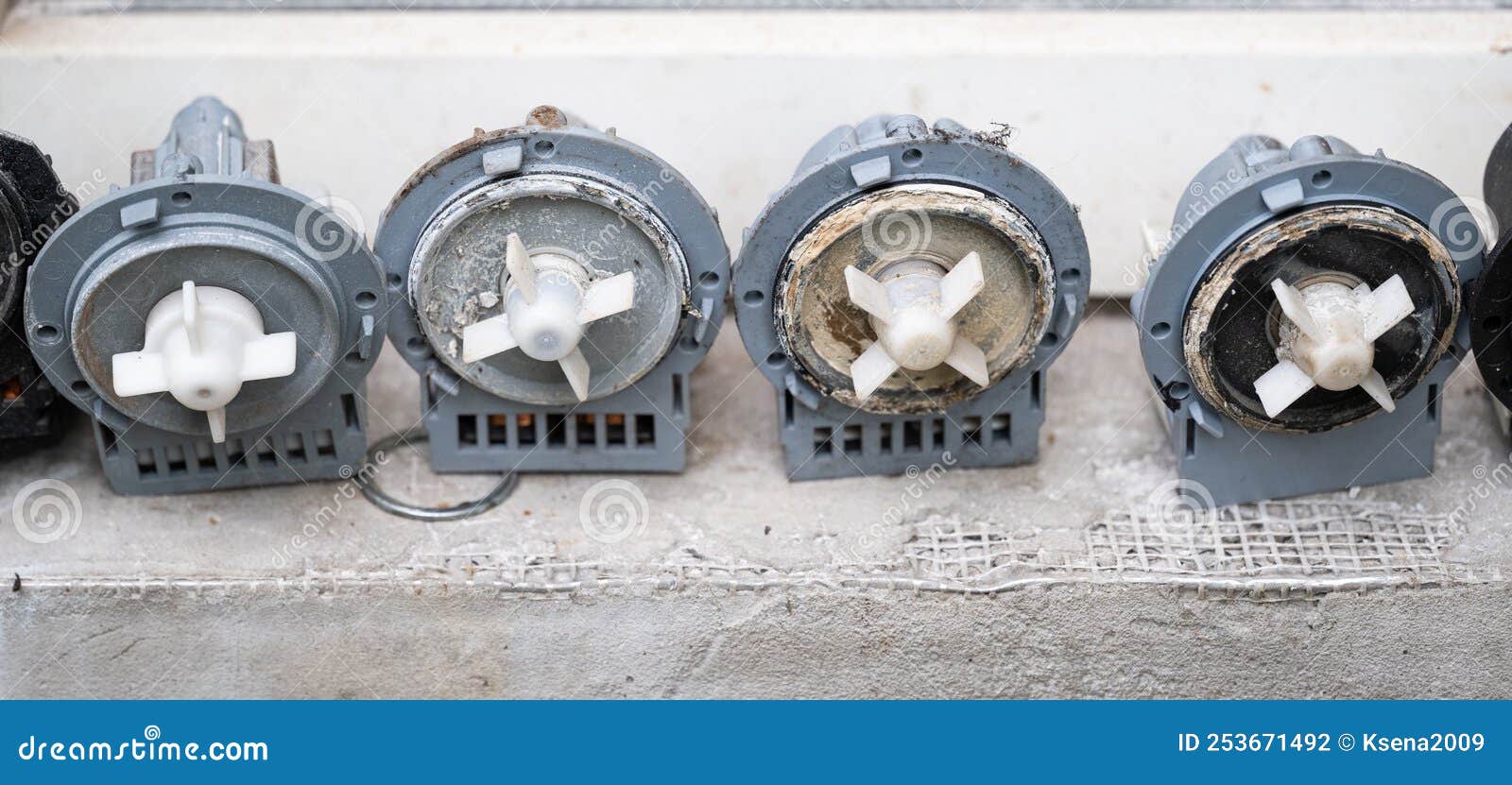 Old Washing Machine Water Pumps Stock Photo - Image of laundry, water ...