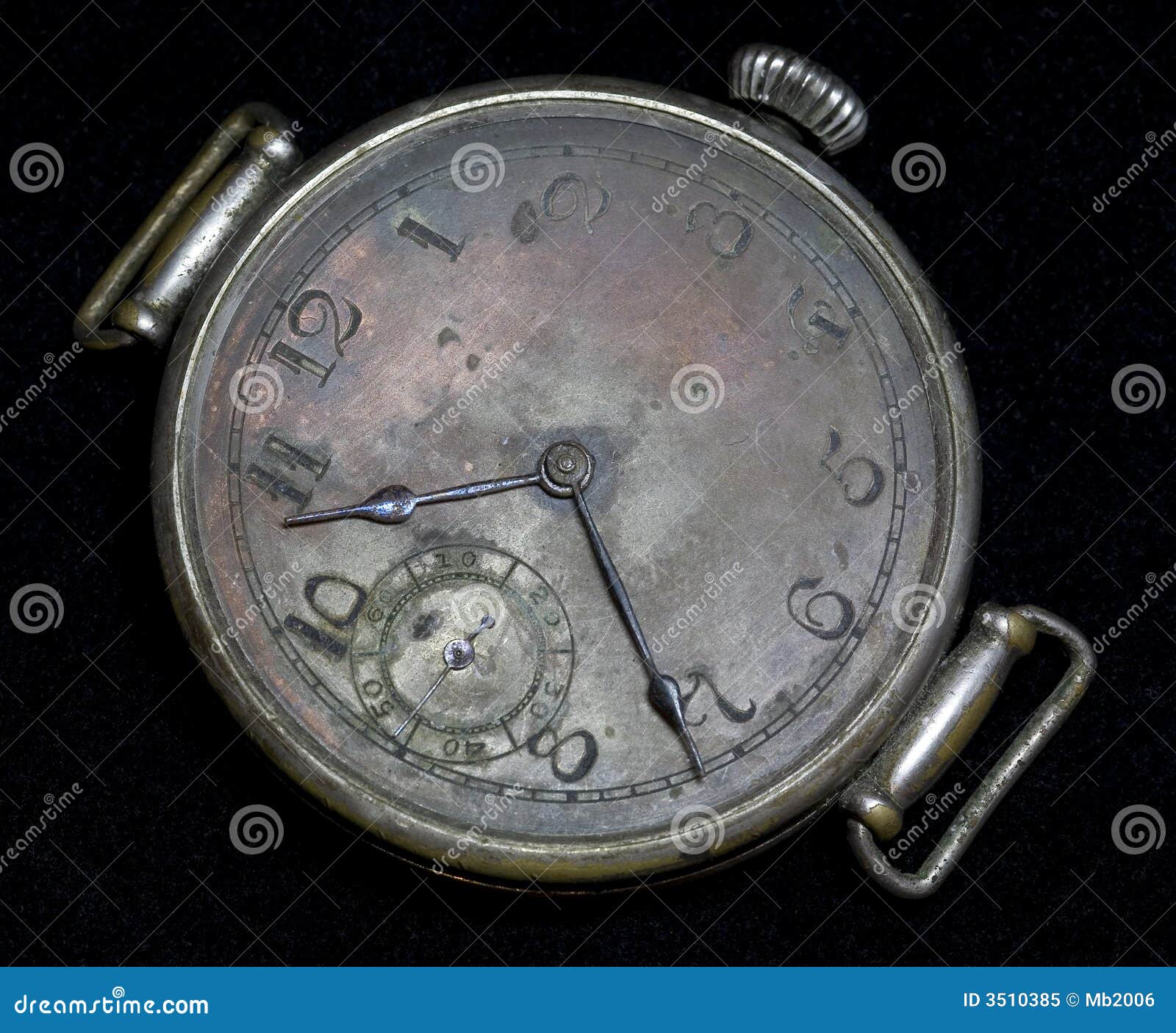 Old watch stock image. Image of black, minute, clock, cool - 3510385