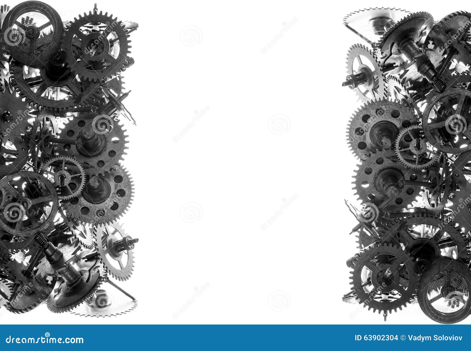 Old Watch Gears Background BW Stock Photo - Image of engineering, brass ...