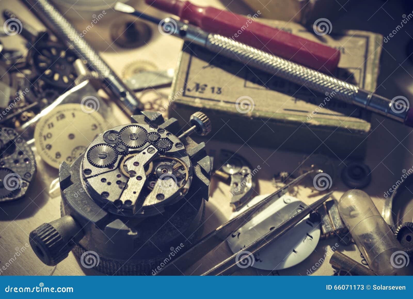 Old Watchmaker Studio stock image. Image of presision - 66071173