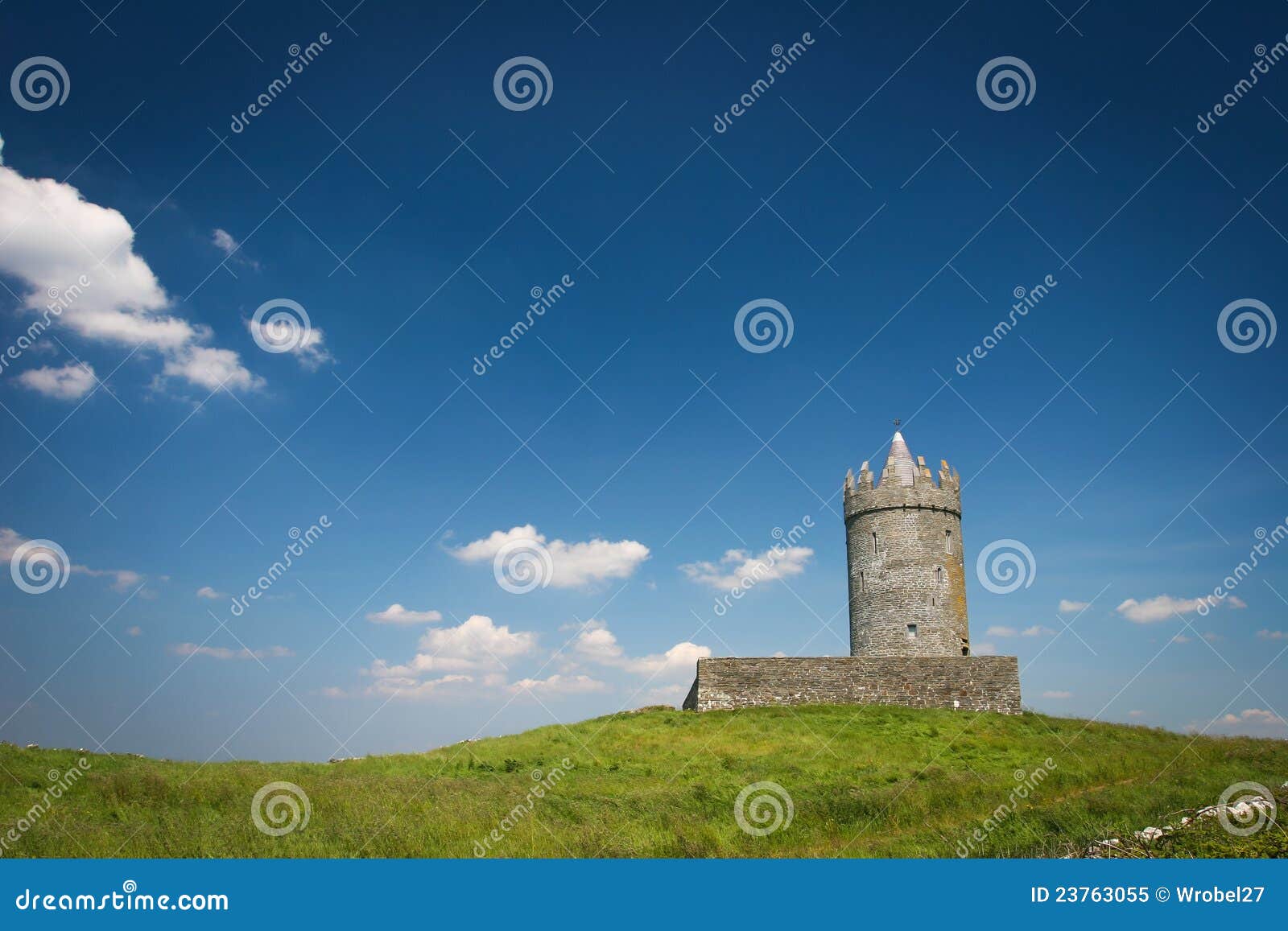Old Watchtower, Galway, Ireland Stock Image - Image of irish, fortress ...