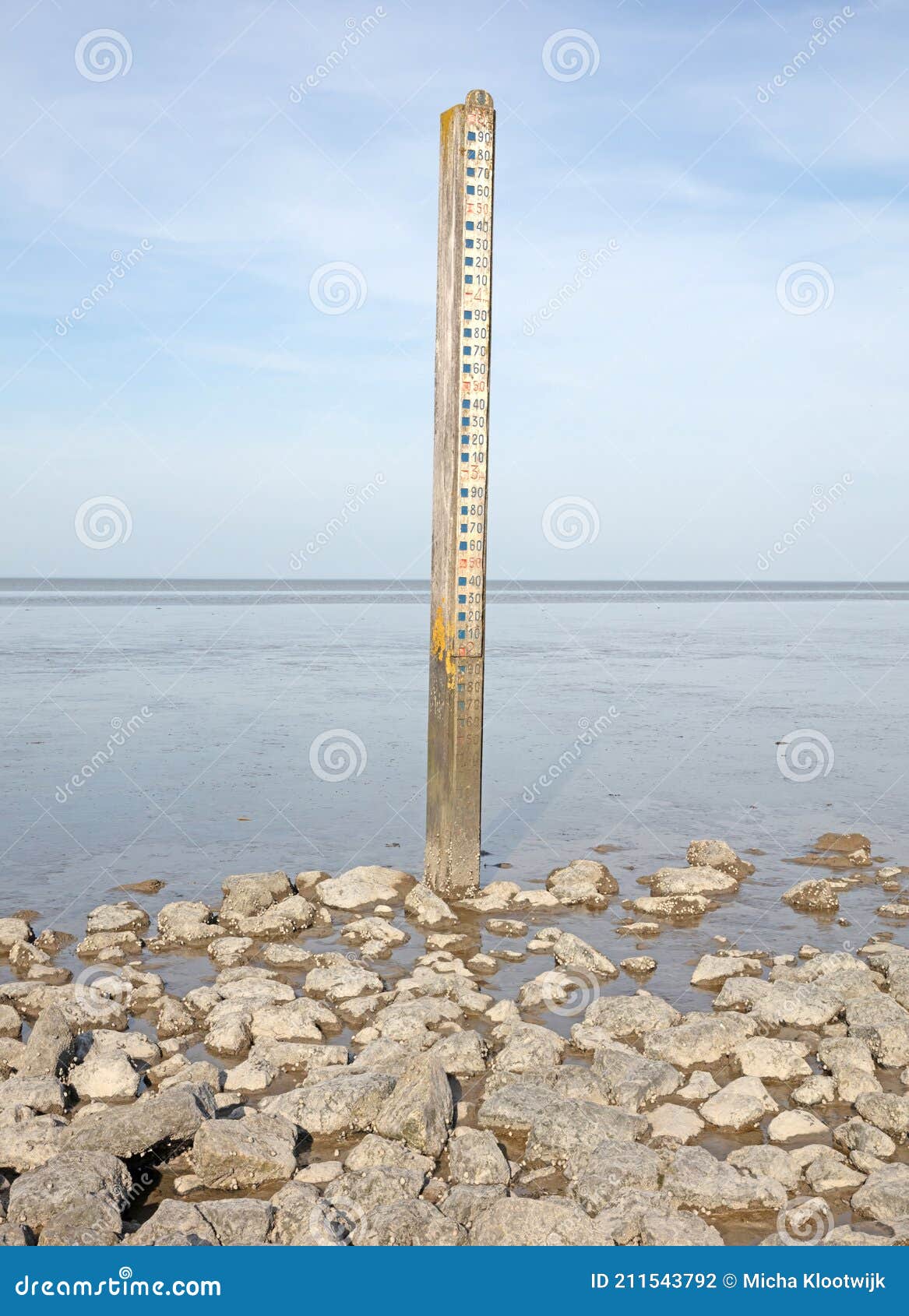 Old Water Level Gauge in the Netherlands Stock Photo - Image of ...