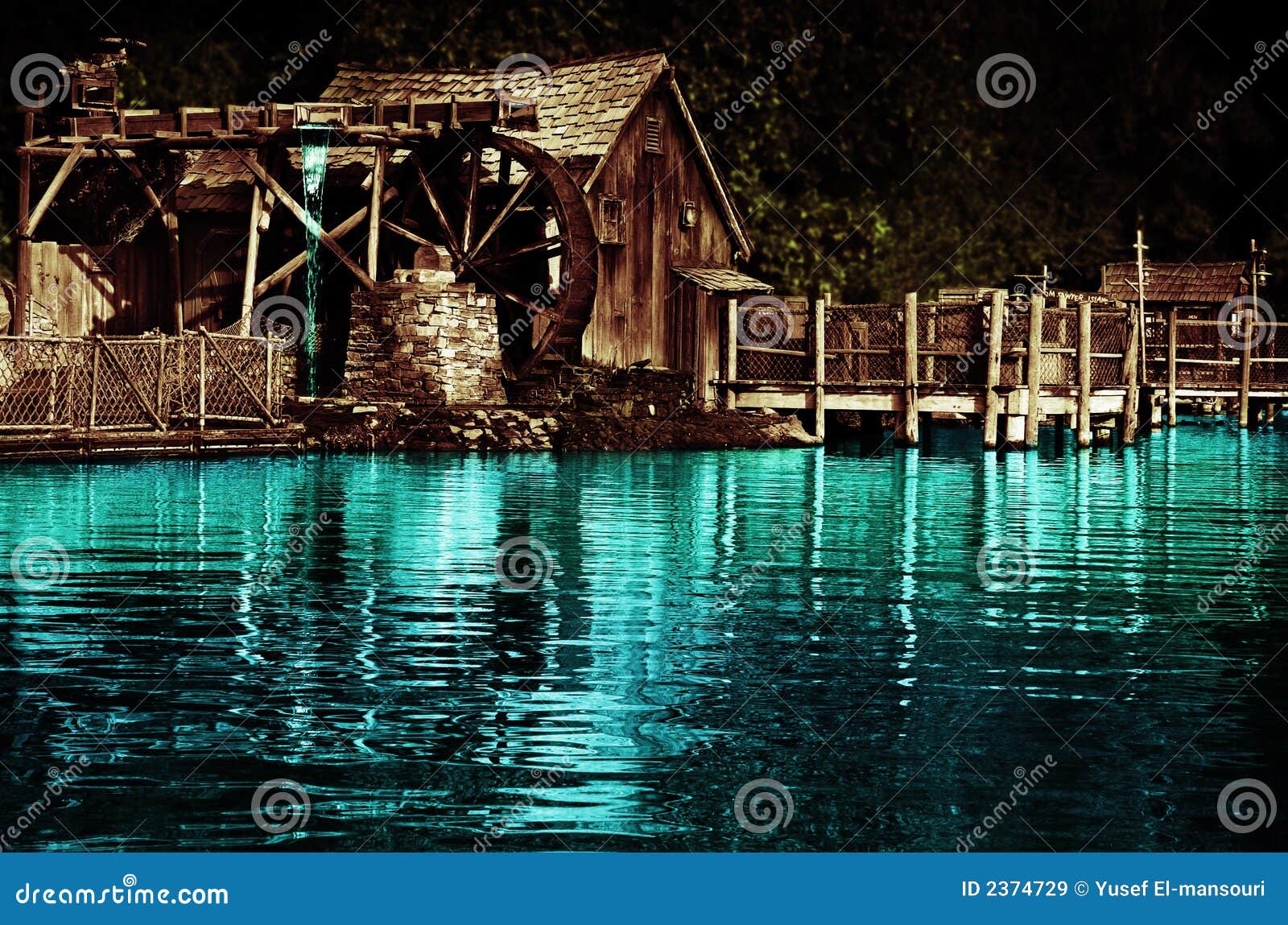 Old Water Mill stock image. Image of pond, flow, grist - 2374729