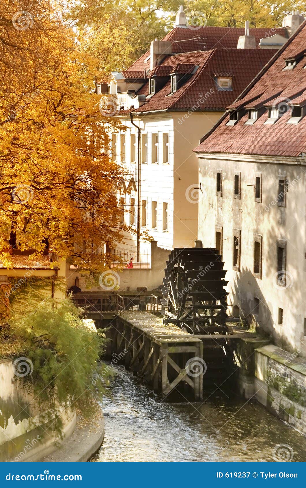 Old Water Mill stock image. Image of leaf, destination - 619237