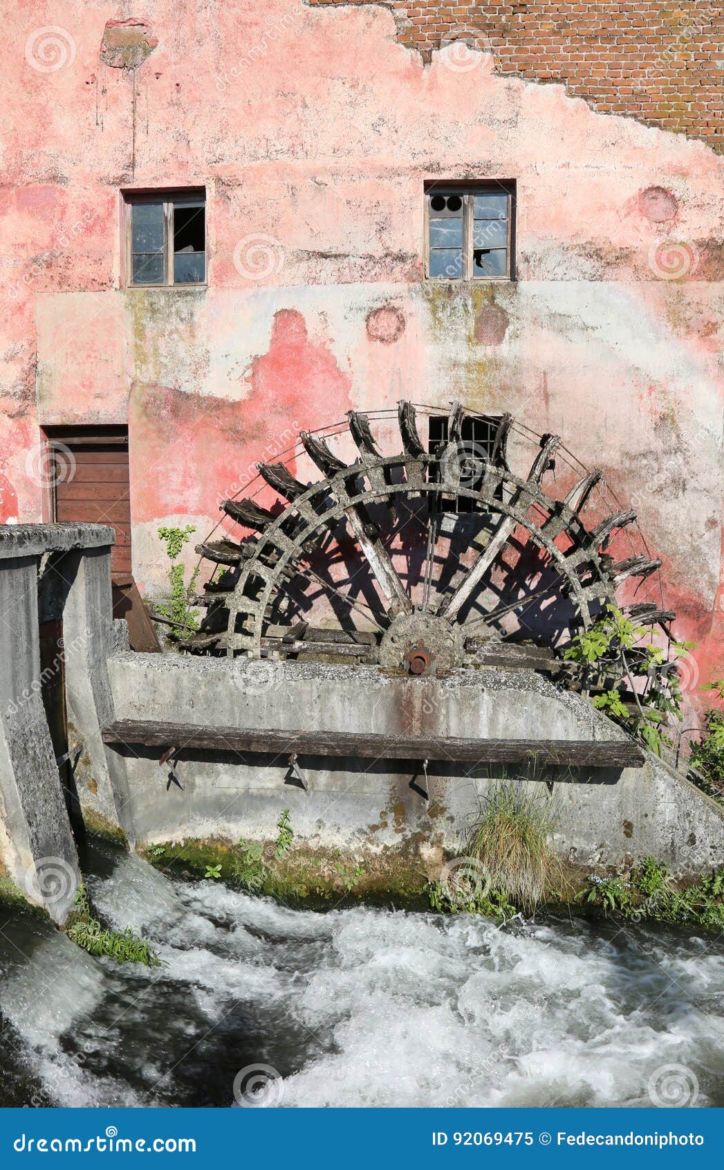 Old Water Mill and a Little River Stock Image - Image of watermill ...