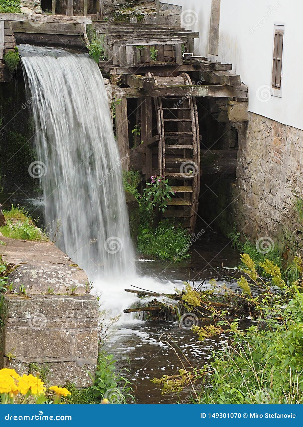 Old Water Mill is Still Working Stock Photo - Image of area ...