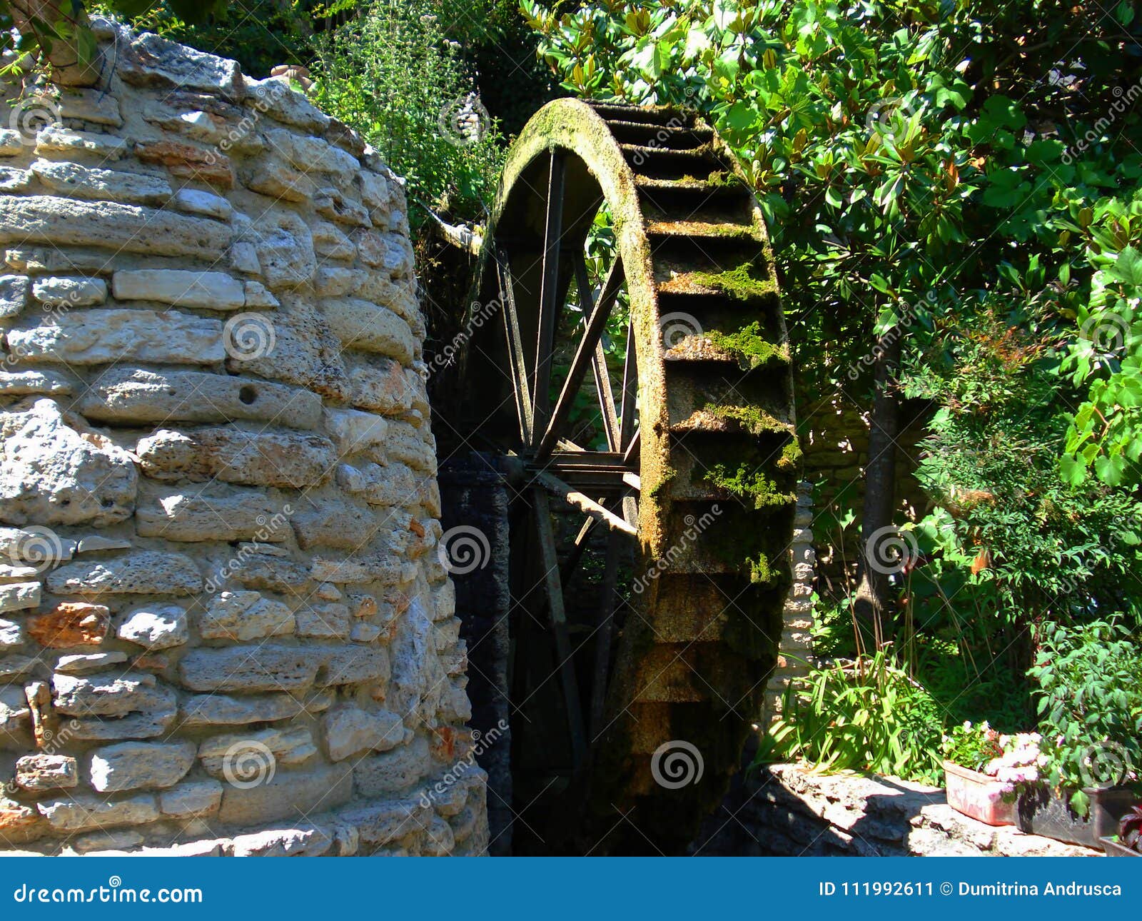 Old water mill stock image. Image of antique, power - 111992611