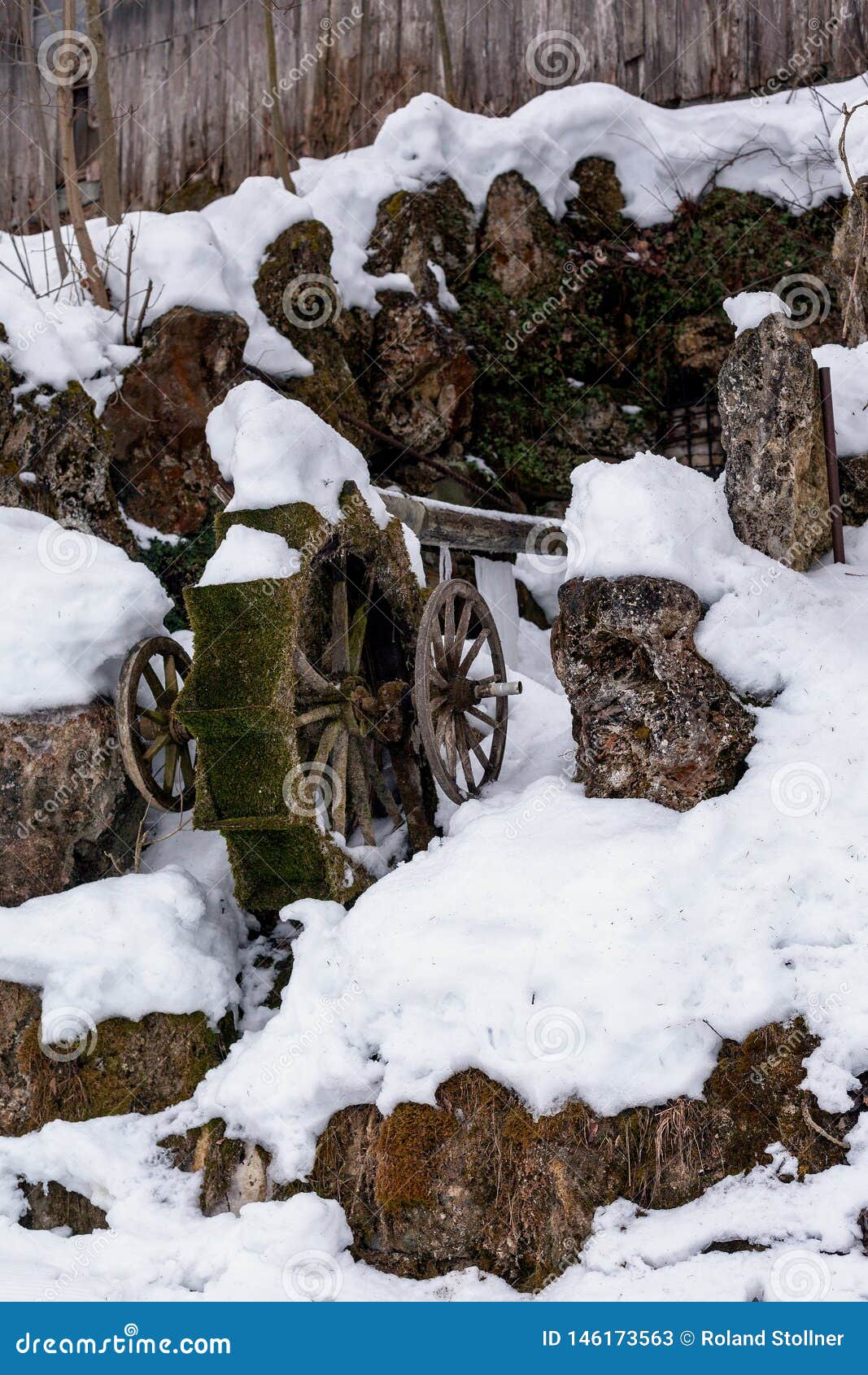 Old water mill in winter stock image. Image of outdoor - 146173563