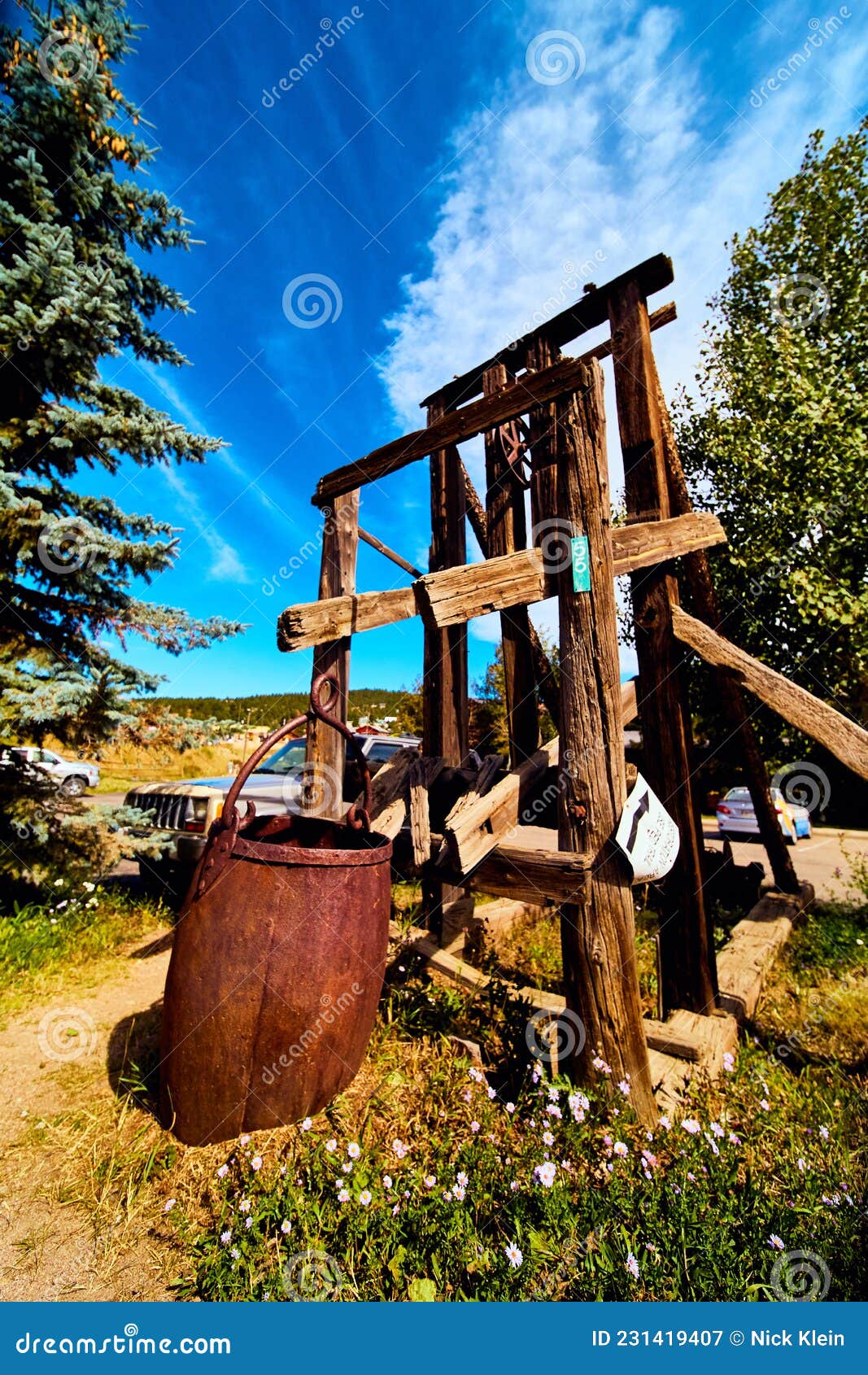 Old Water Mining Equipment Texture Detail Stock Image - Image of ...