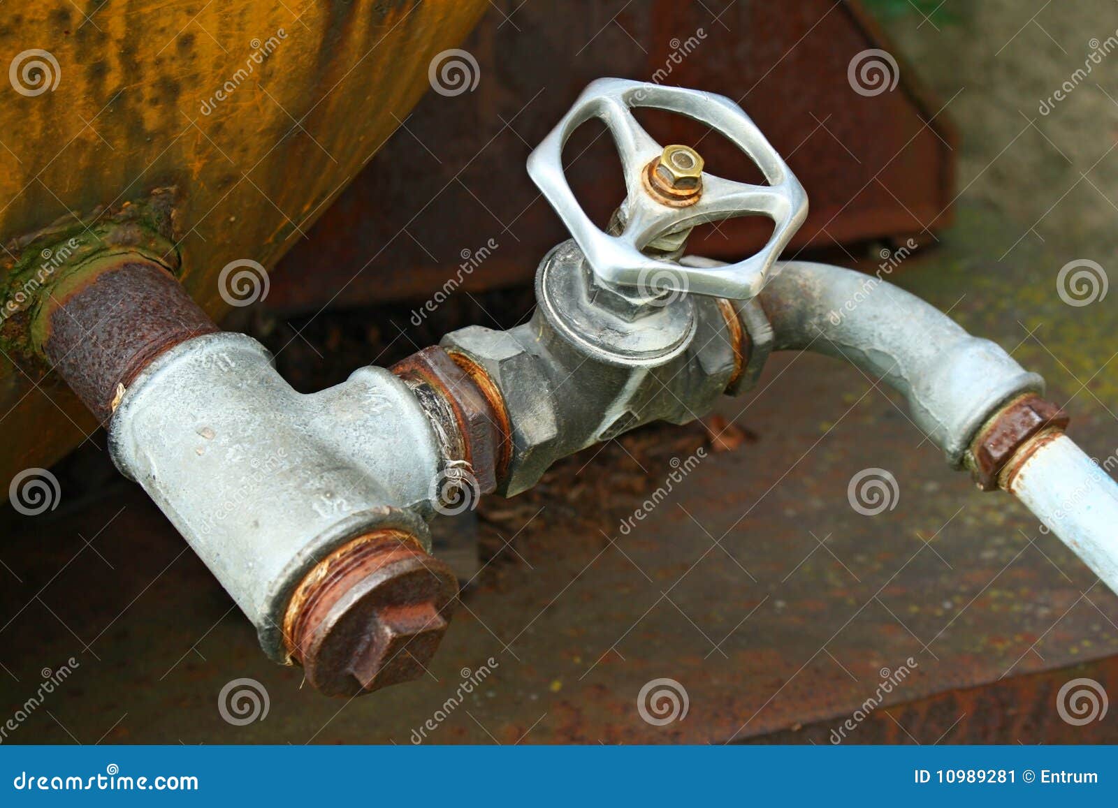 Old water pipeline stock image. Image of water, factory - 10989281