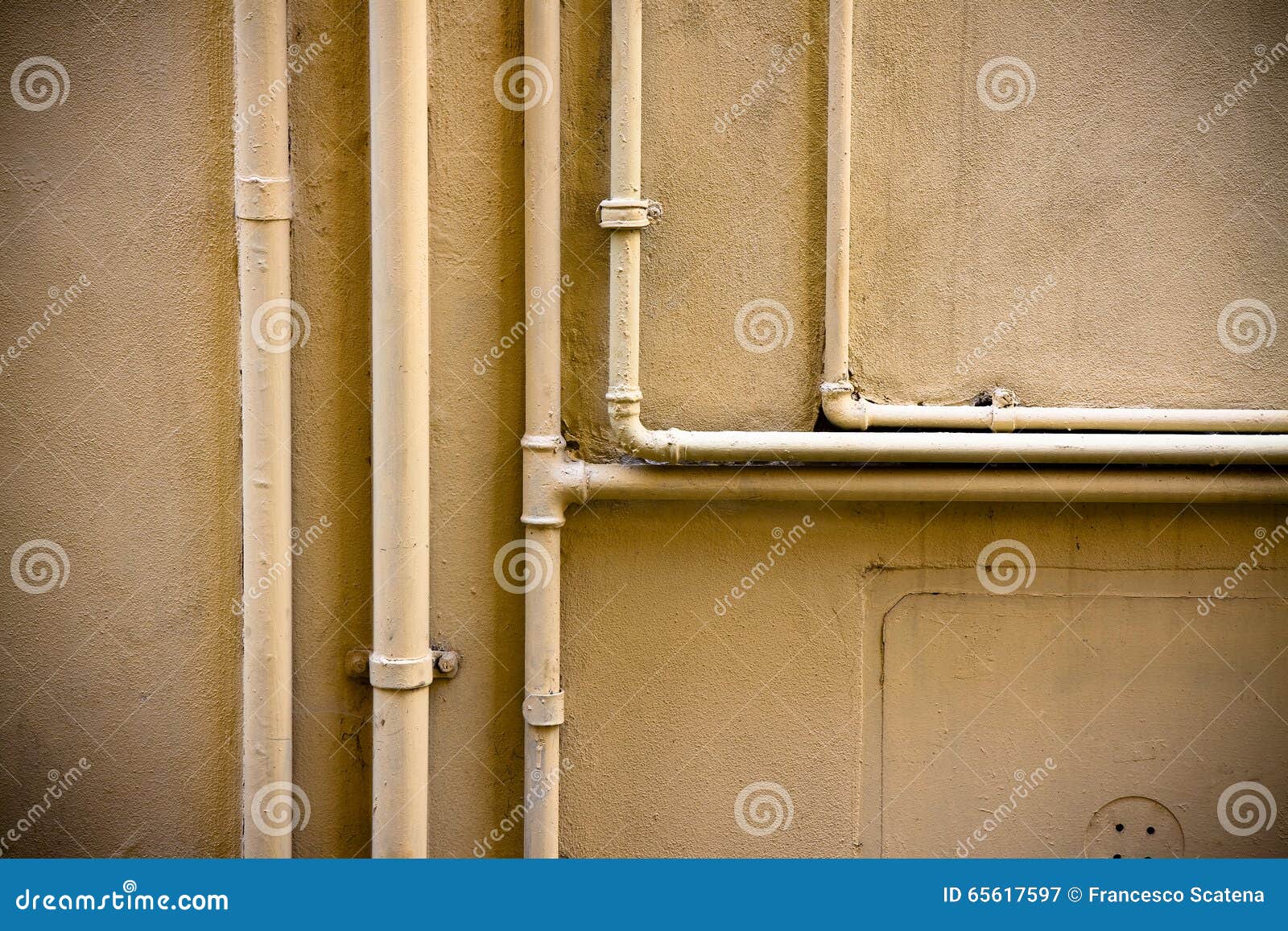 Old water pipes stock image. Image of installing, metal - 65617597