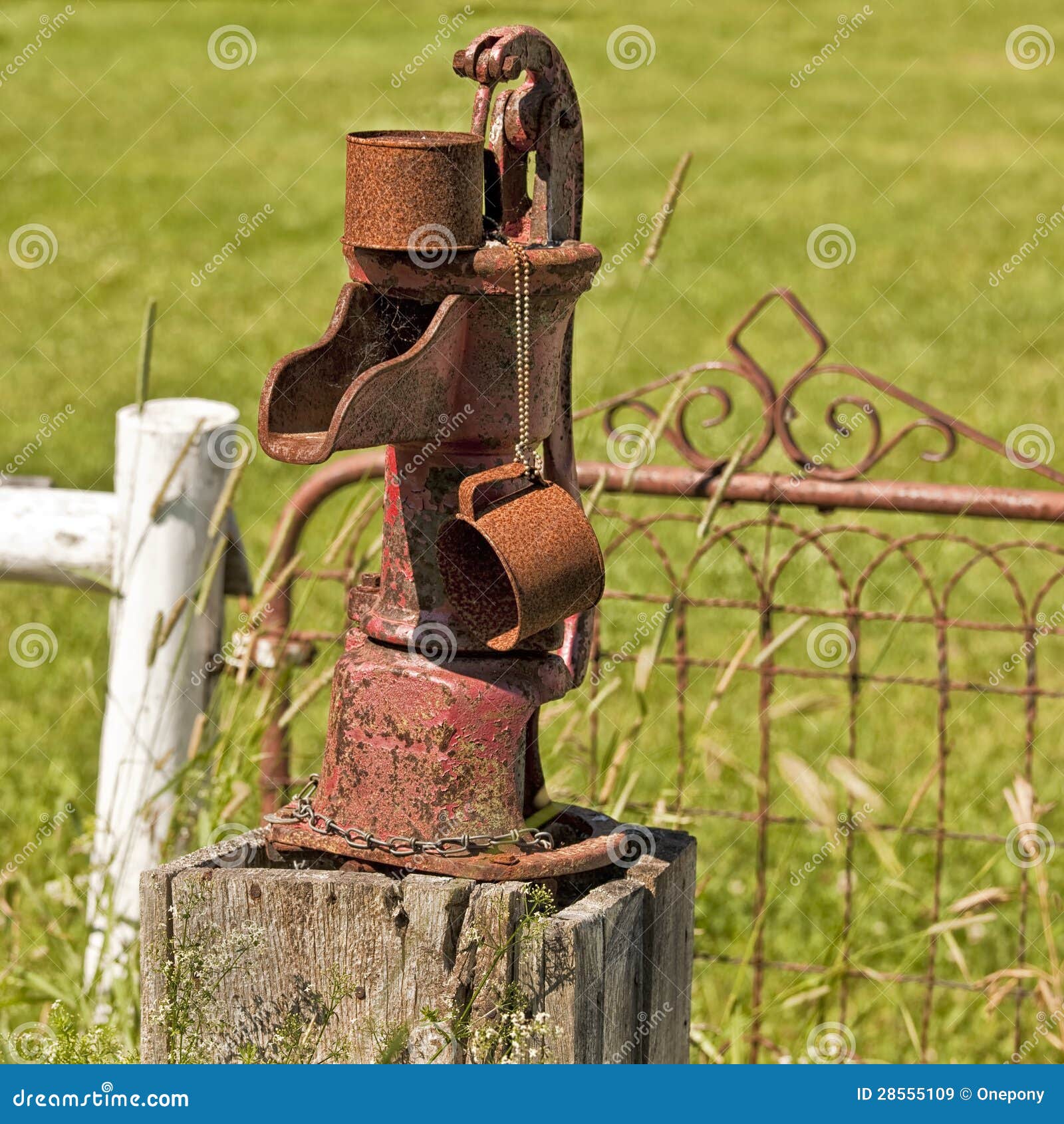 Old Water Pump stock image. Image of country, antique - 28555109