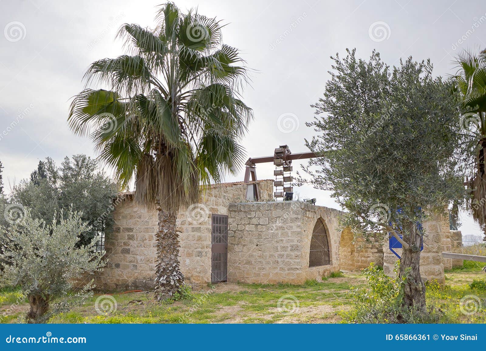 Old water pump Binyamina stock image. Image of beginning - 65866361