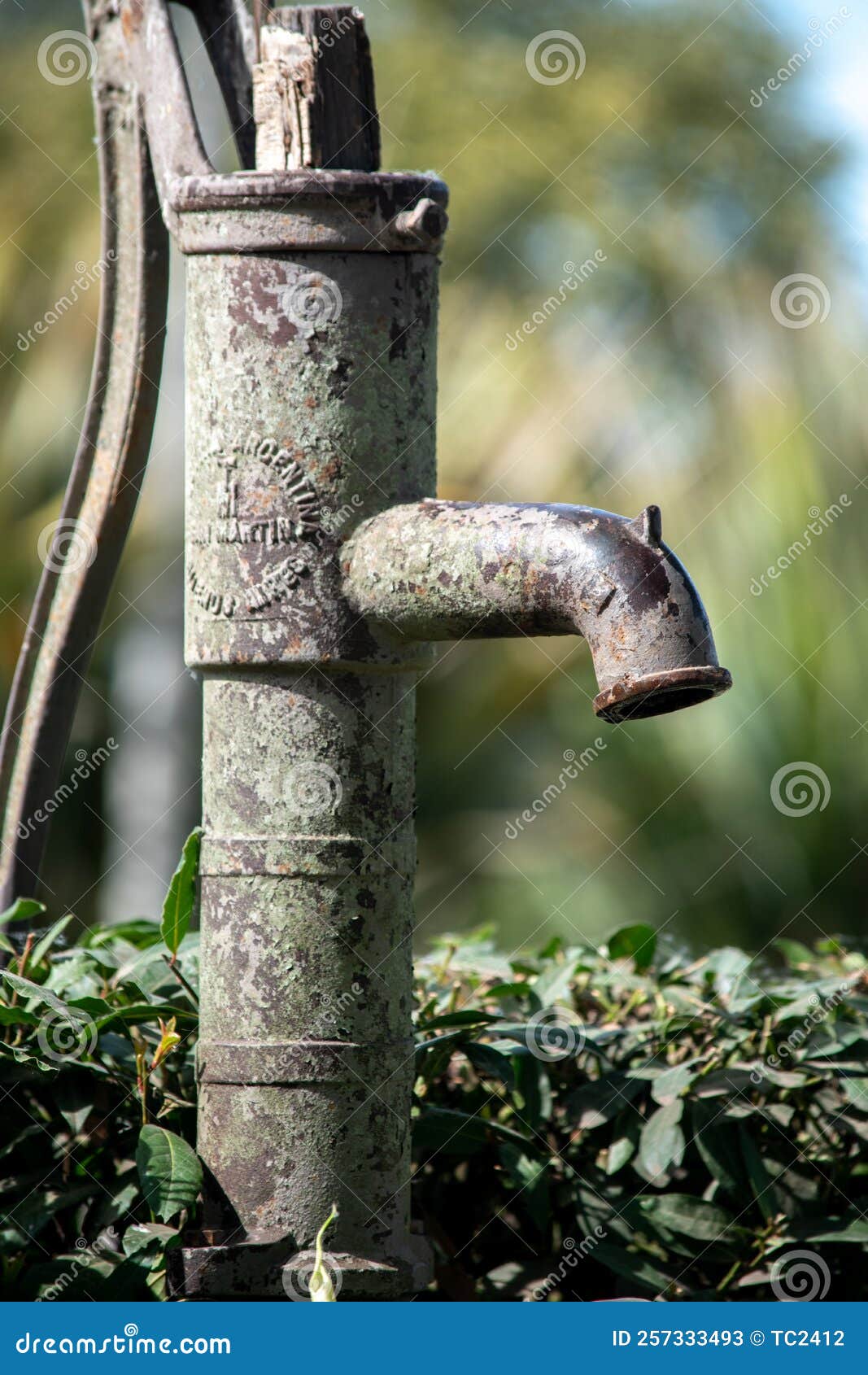 Old Water Pump in the Field Stock Image - Image of country, equipment ...
