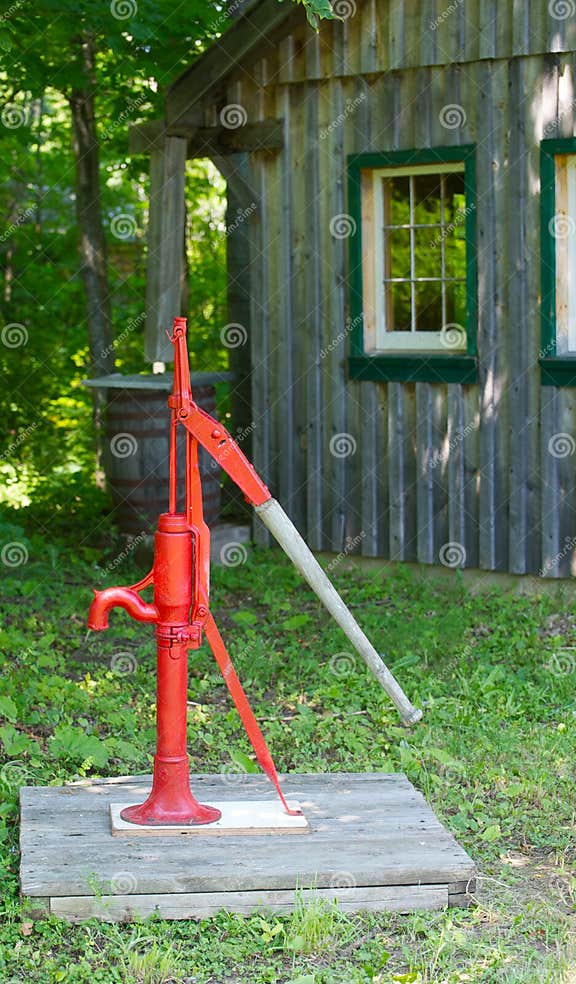 Old Water Pump by Logcabin. Stock Image - Image of vintage, nature ...