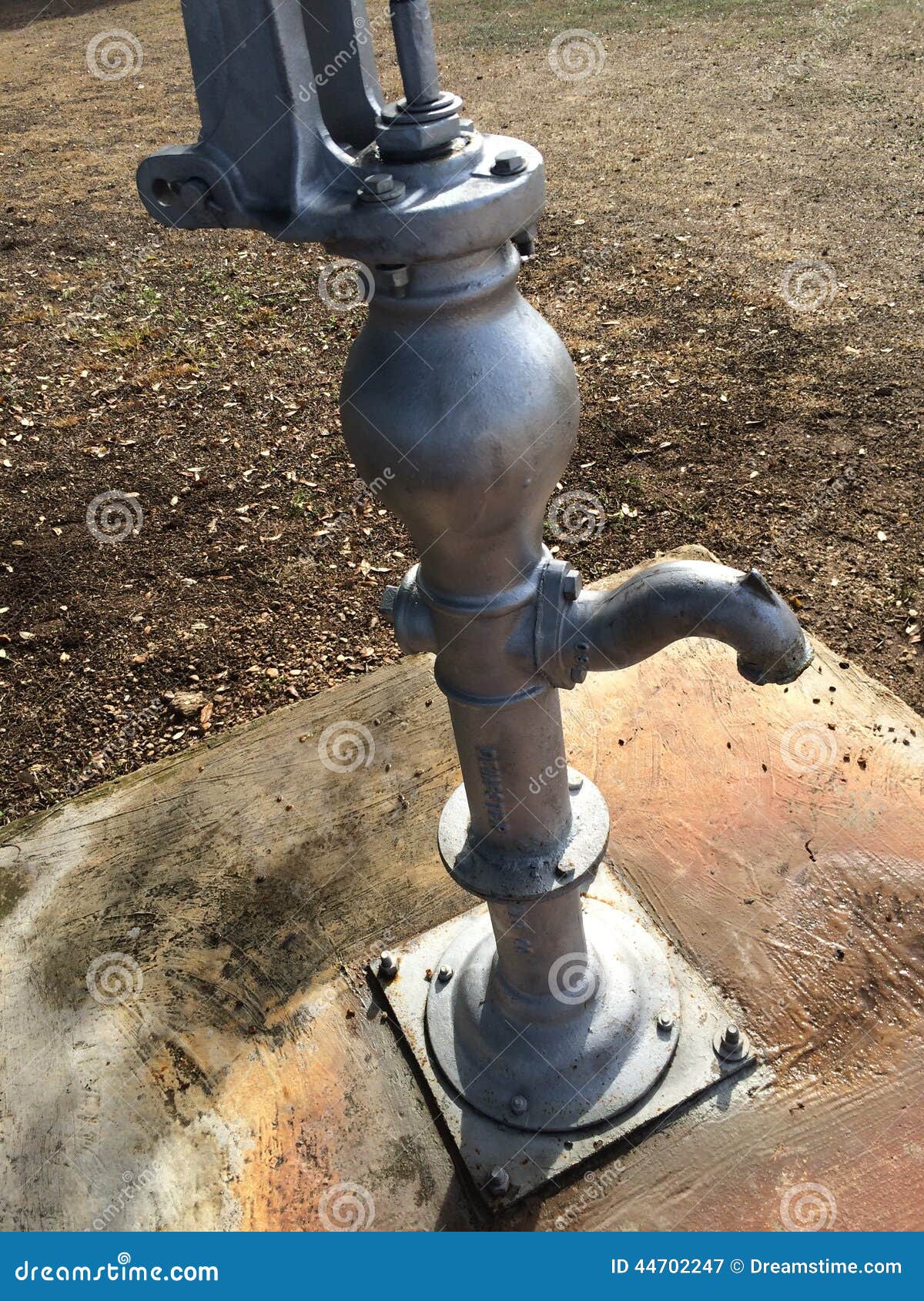 Old water pump stock image. Image of brown, silver, pump - 44702247