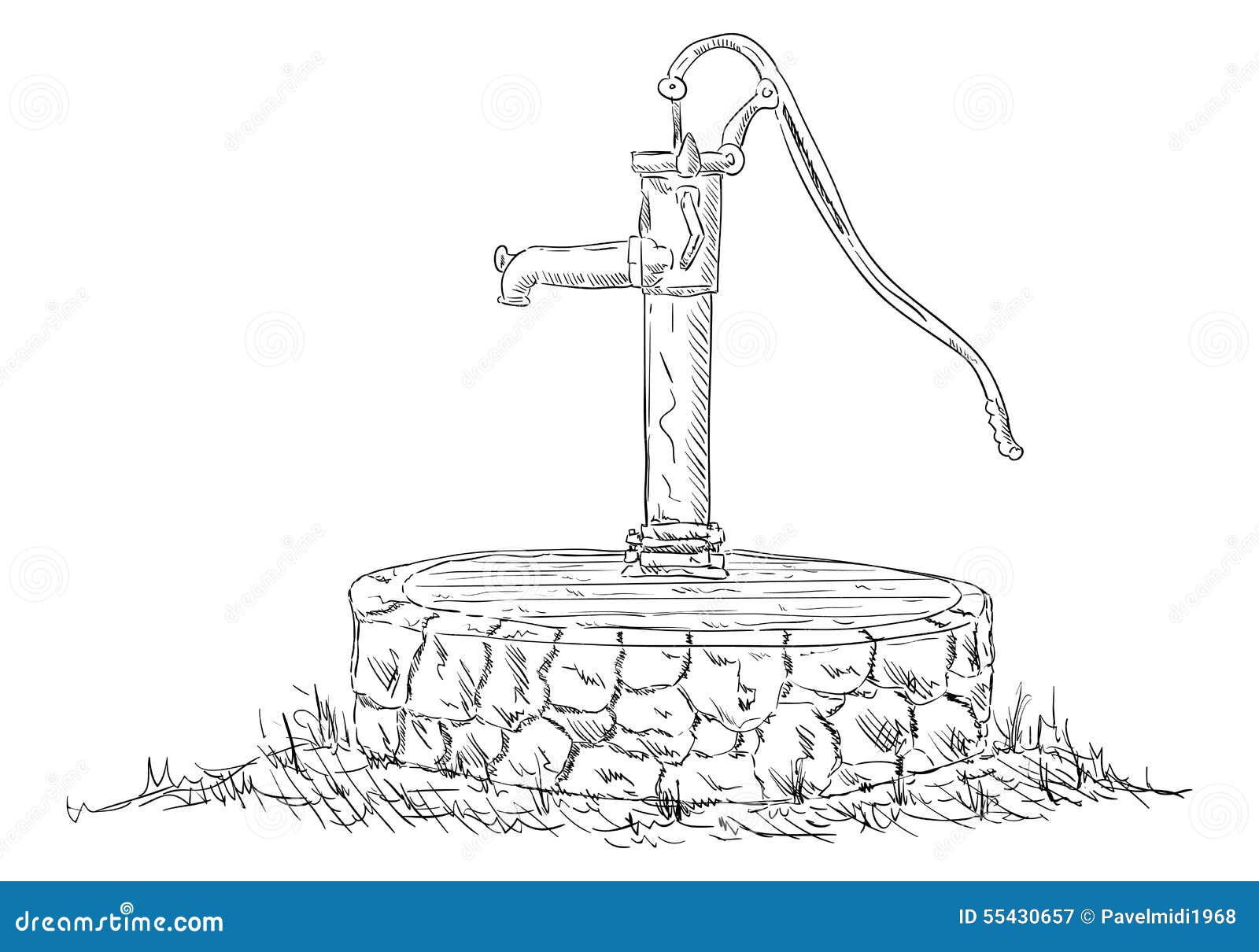 Water Pump Cartoon Vector | CartoonDealer.com #22050889