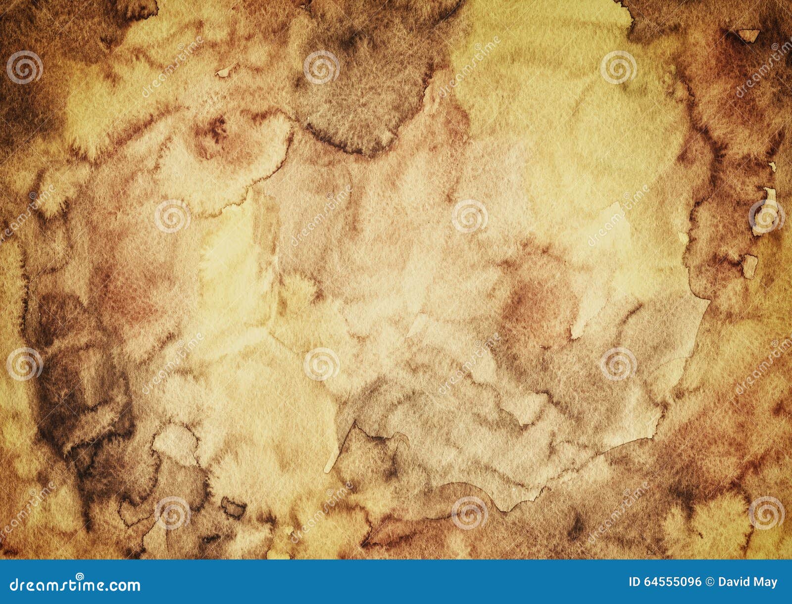 Old Water and Rust Stained Paper Stock Photo - Image of abstract, stain ...