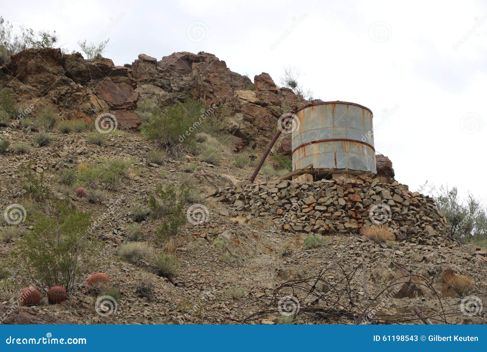 Old water tank stock image. Image of water, tank, rustic - 61198543