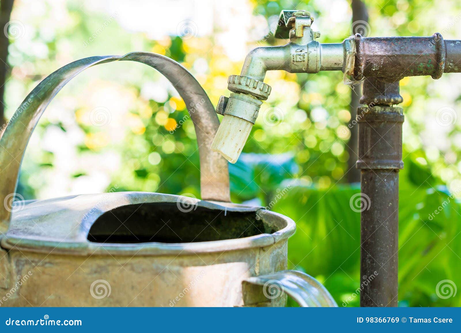Old Water Tap with Dripping Water Stock Image - Image of leaking, open ...