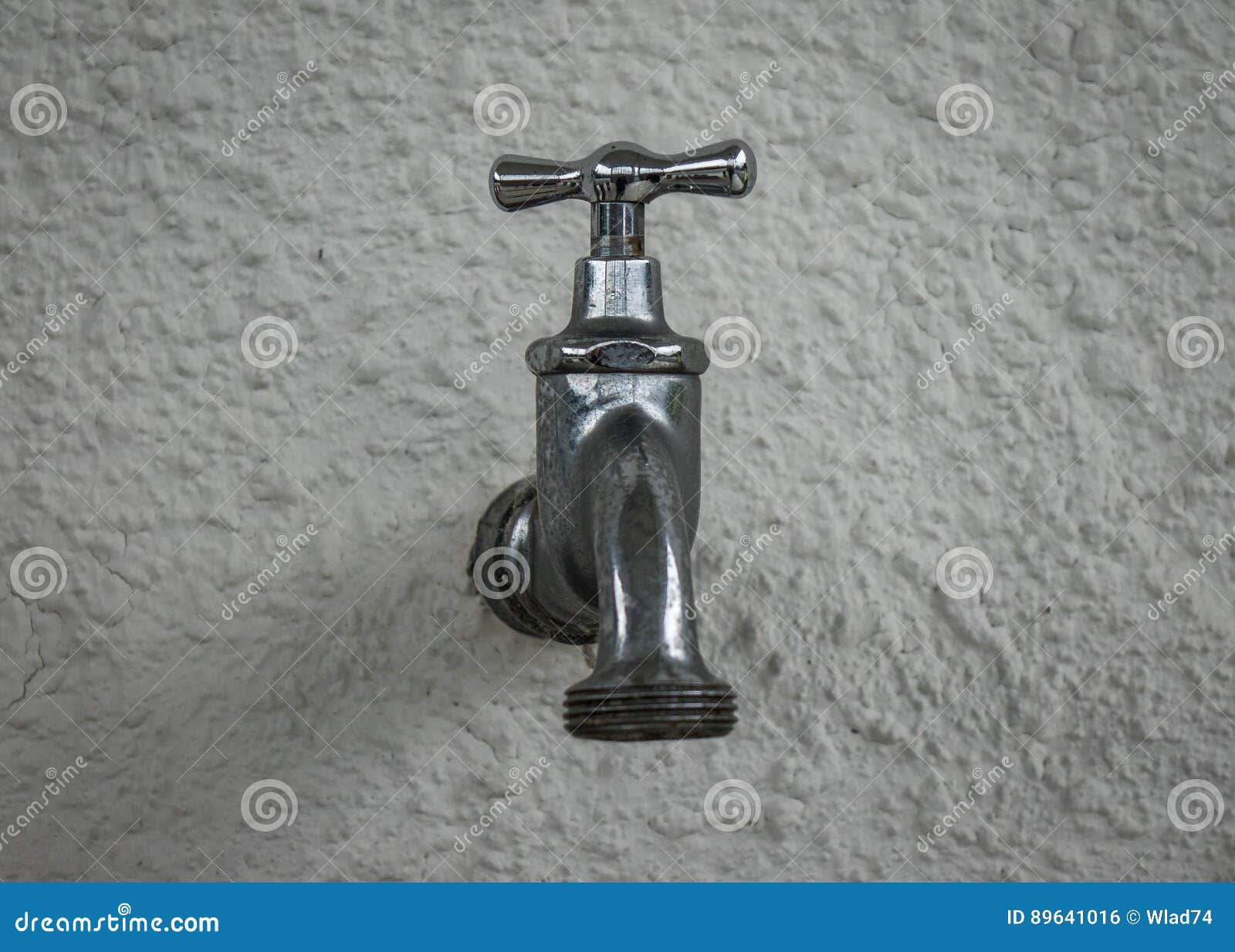 The Old Water Tap at Wall in a Room Stock Photo - Image of iron, retro ...