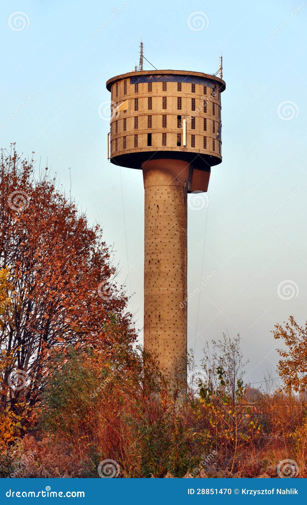 Old Water Tower stock photo. Image of round, narrow, watertower - 28851470