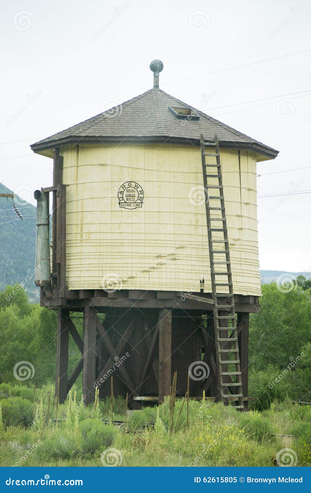 Old water tower editorial image. Image of antique, railroad - 62615805