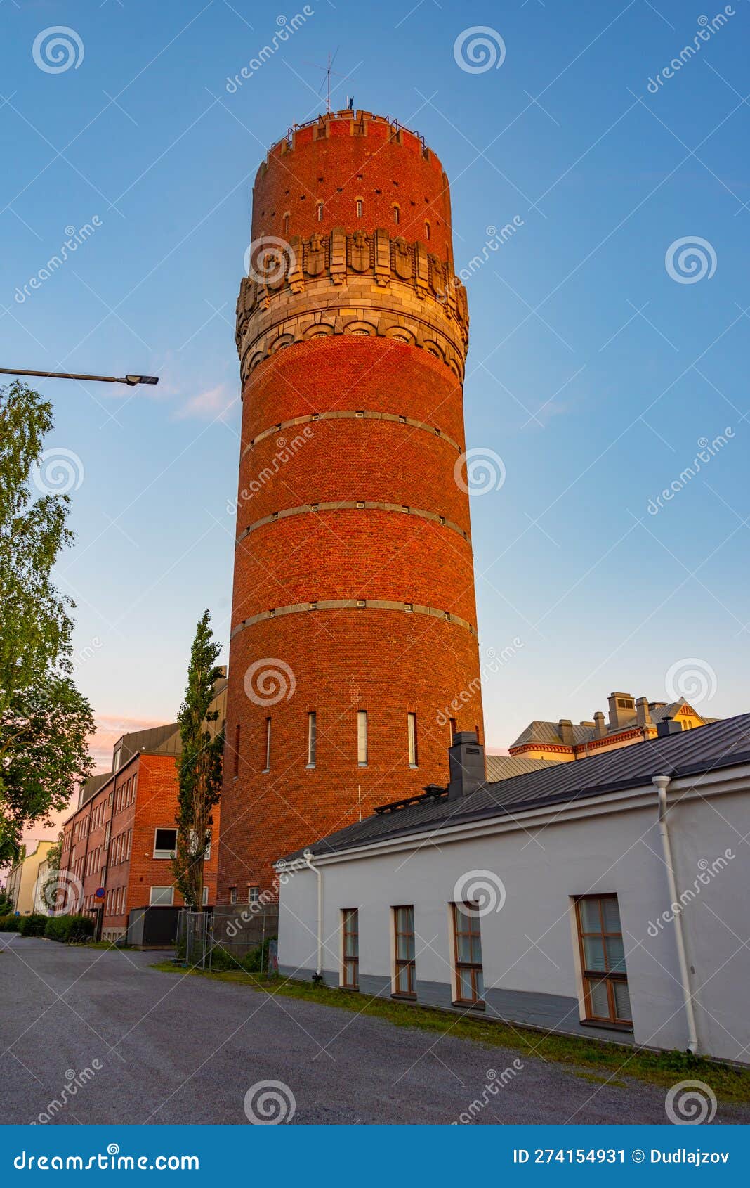 The Old Water Tower in Vaasa, Finland Editorial Photo - Image of city ...