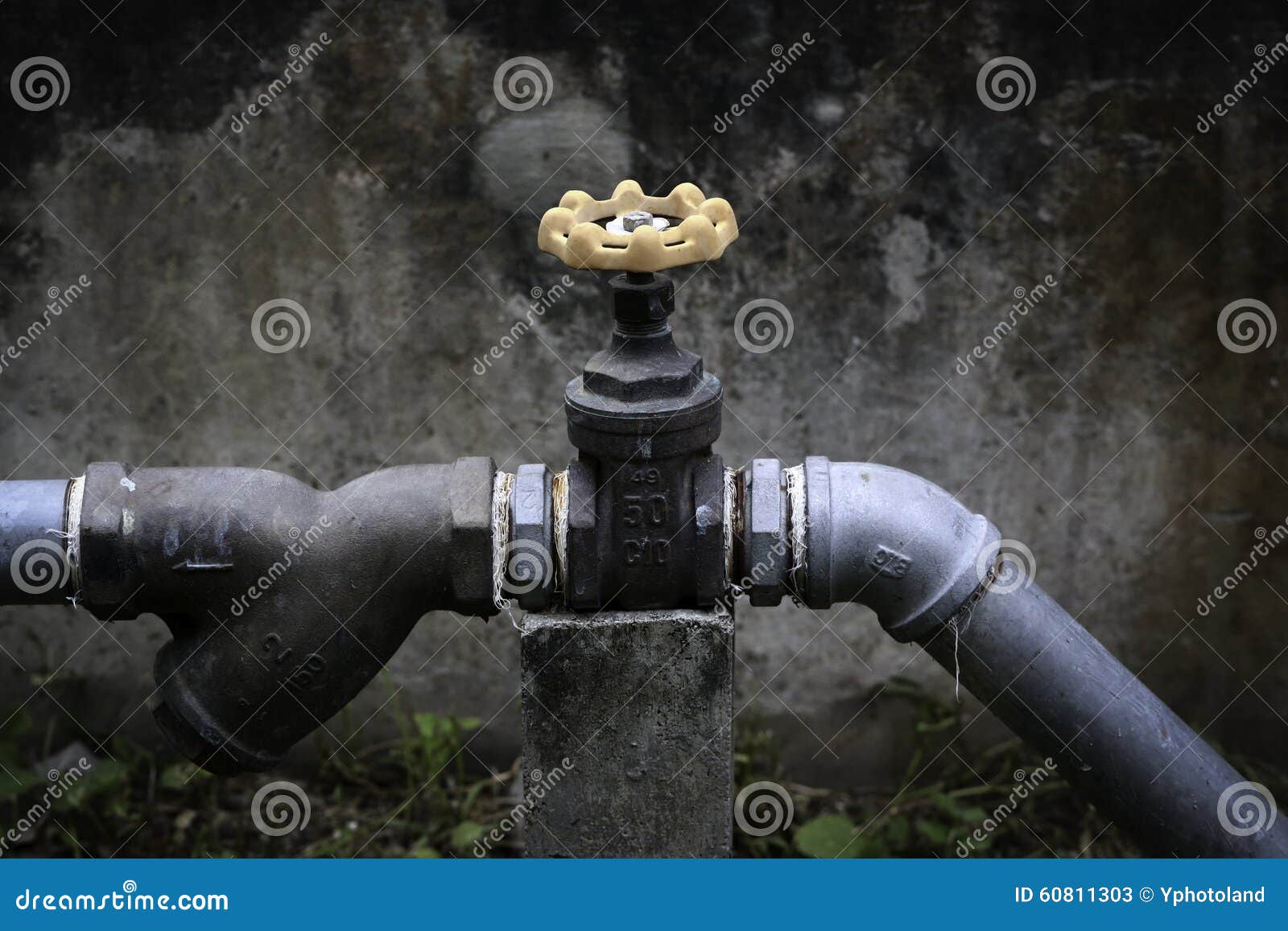 Old Water valve stock image. Image of delivery, supply - 60811303