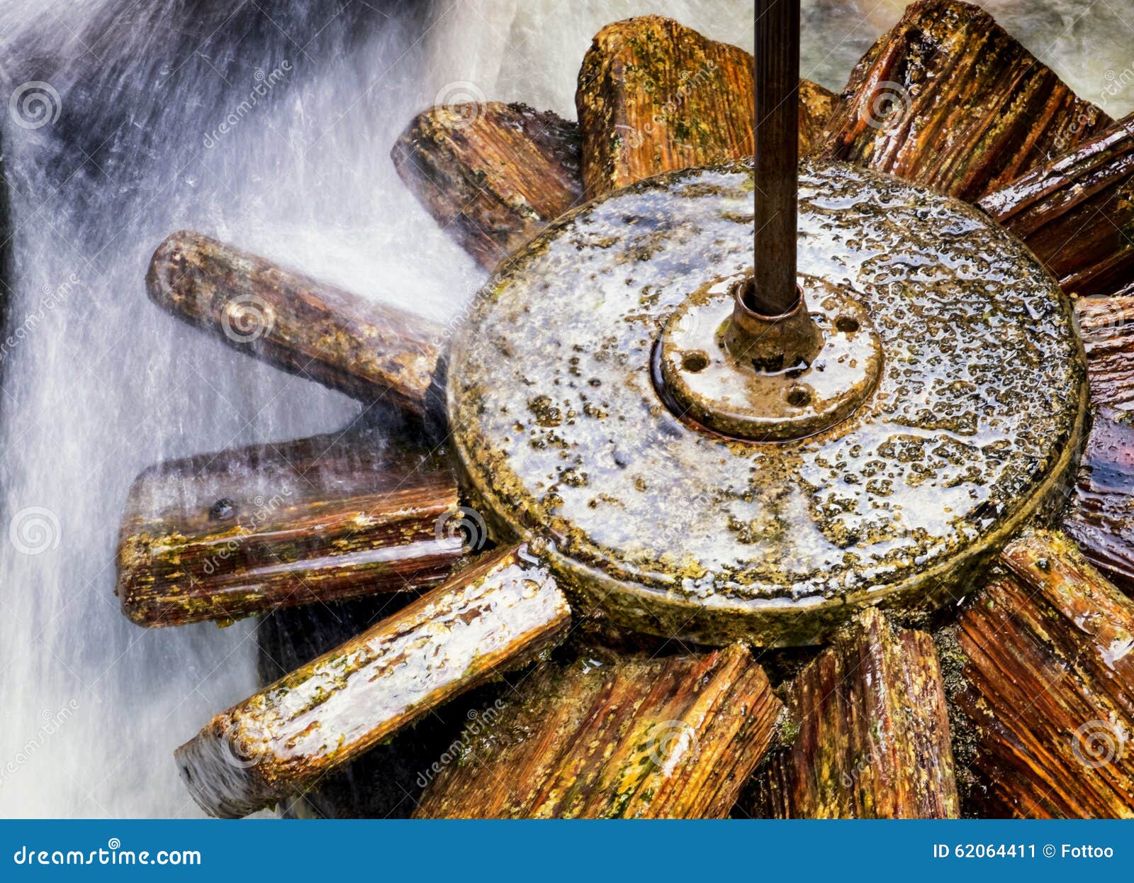 Old watermill stock image. Image of flowing, built, structure - 62064411