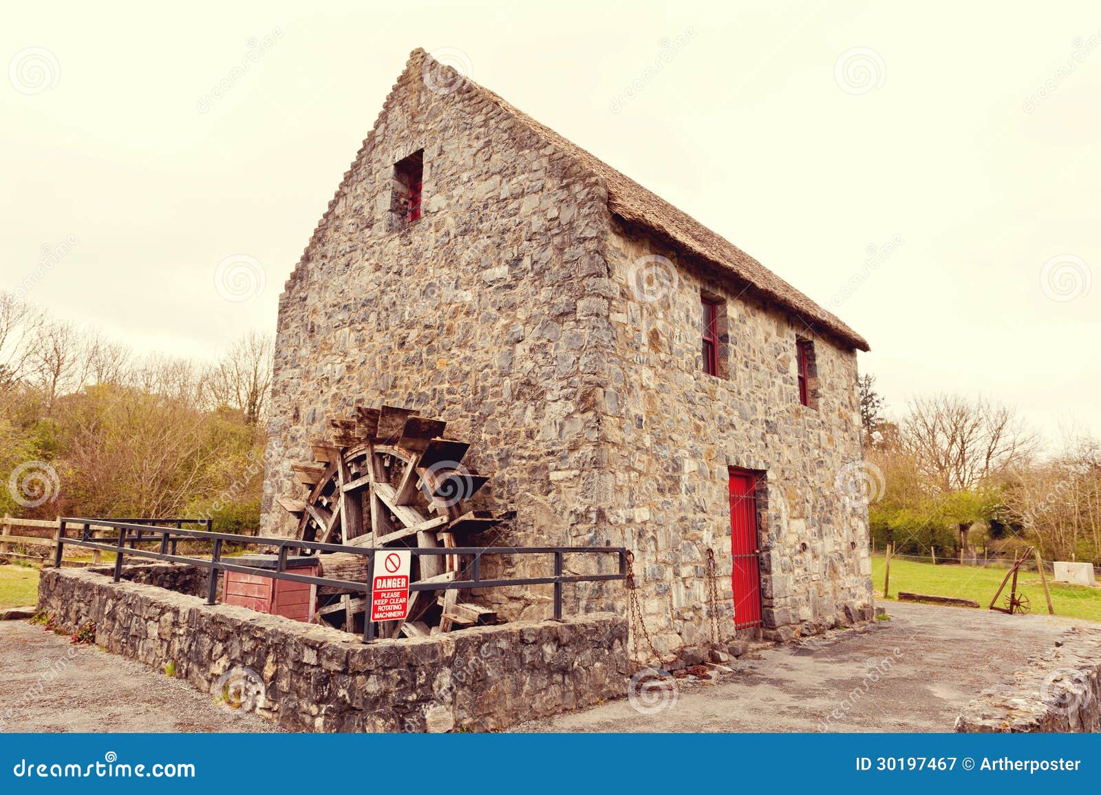 Old Watermill in Ireland stock image. Image of stoves - 30197467