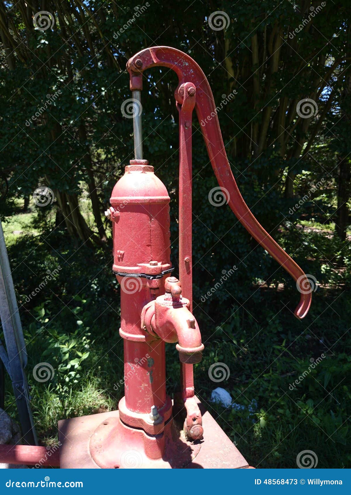 Old waterpump stock image. Image of tree, pump, rural - 48568473