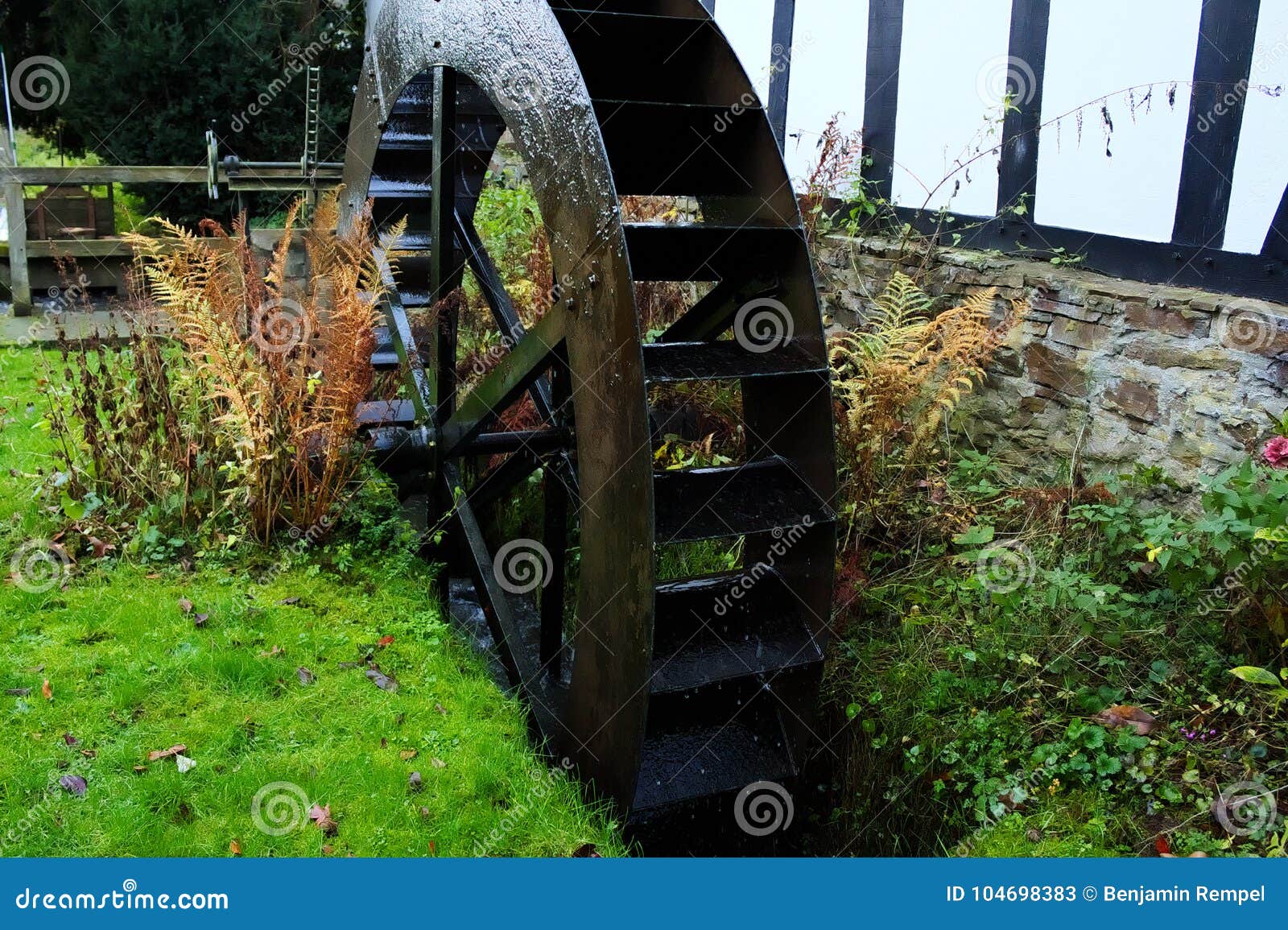 Old waterwheel stock image. Image of mill, ancient, tree - 104698383