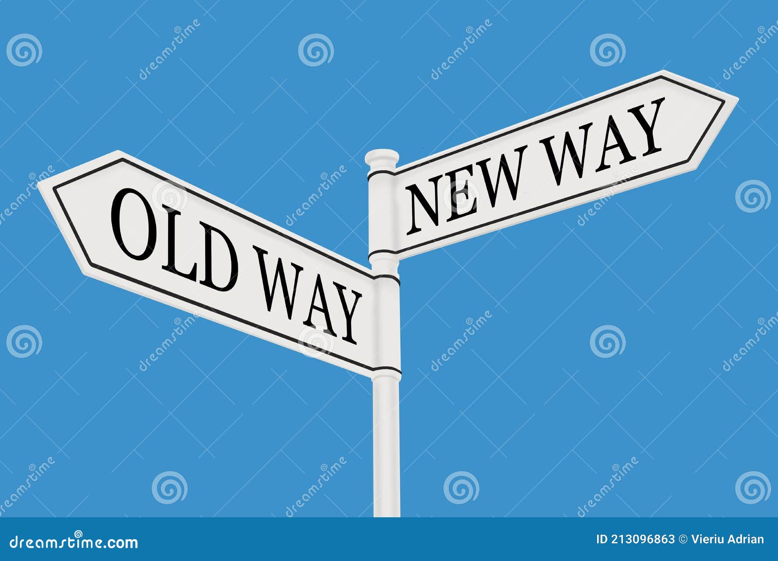 Old Way and New Way , Life Change Conceptual Image , Decision Change ...