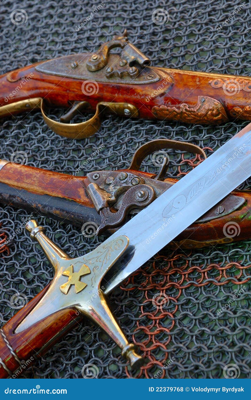 Old weapons stock photo. Image of mail, ancient, impact - 22379768