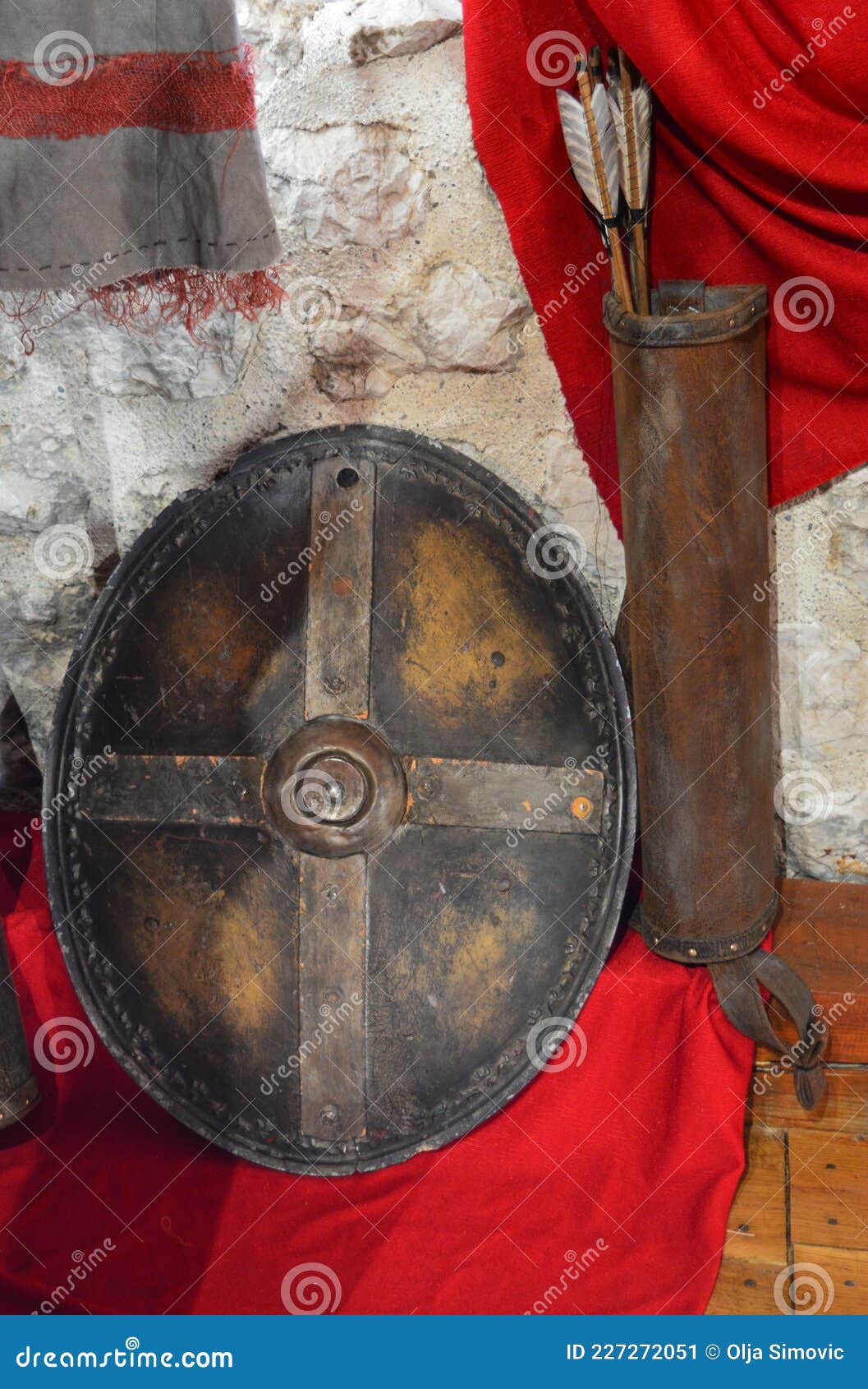 Weapons, Shield and Bow and Arrow Editorial Photo - Image of museum ...