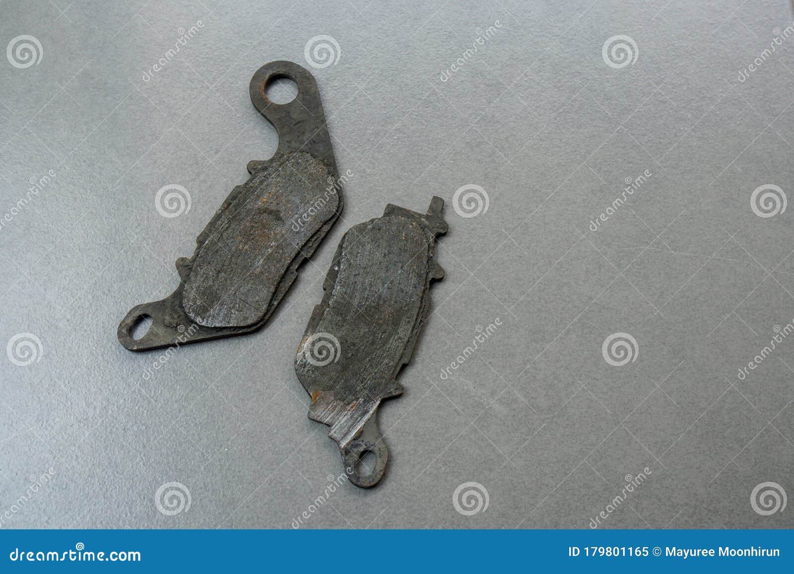 Old, Wear and Tear Motorcycle Brake Lining Stock Image - Image of tear ...