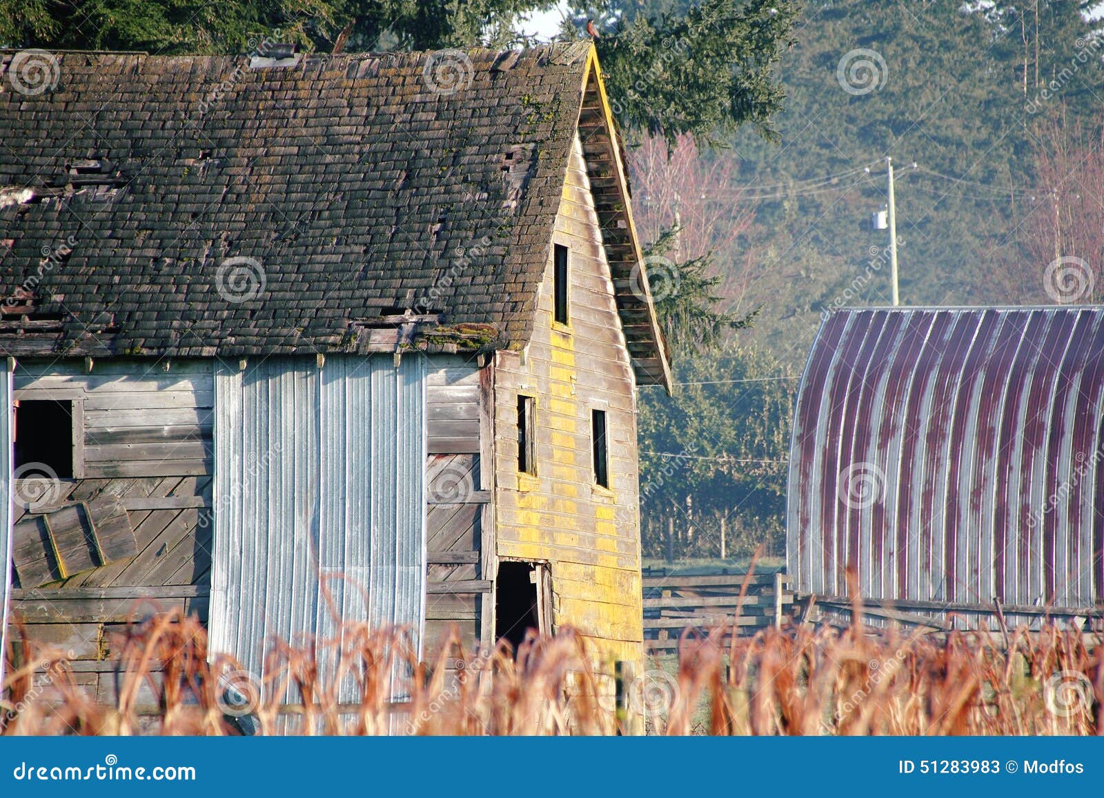 Old Weathered Barn stock image. Image of bright, stained - 51283983