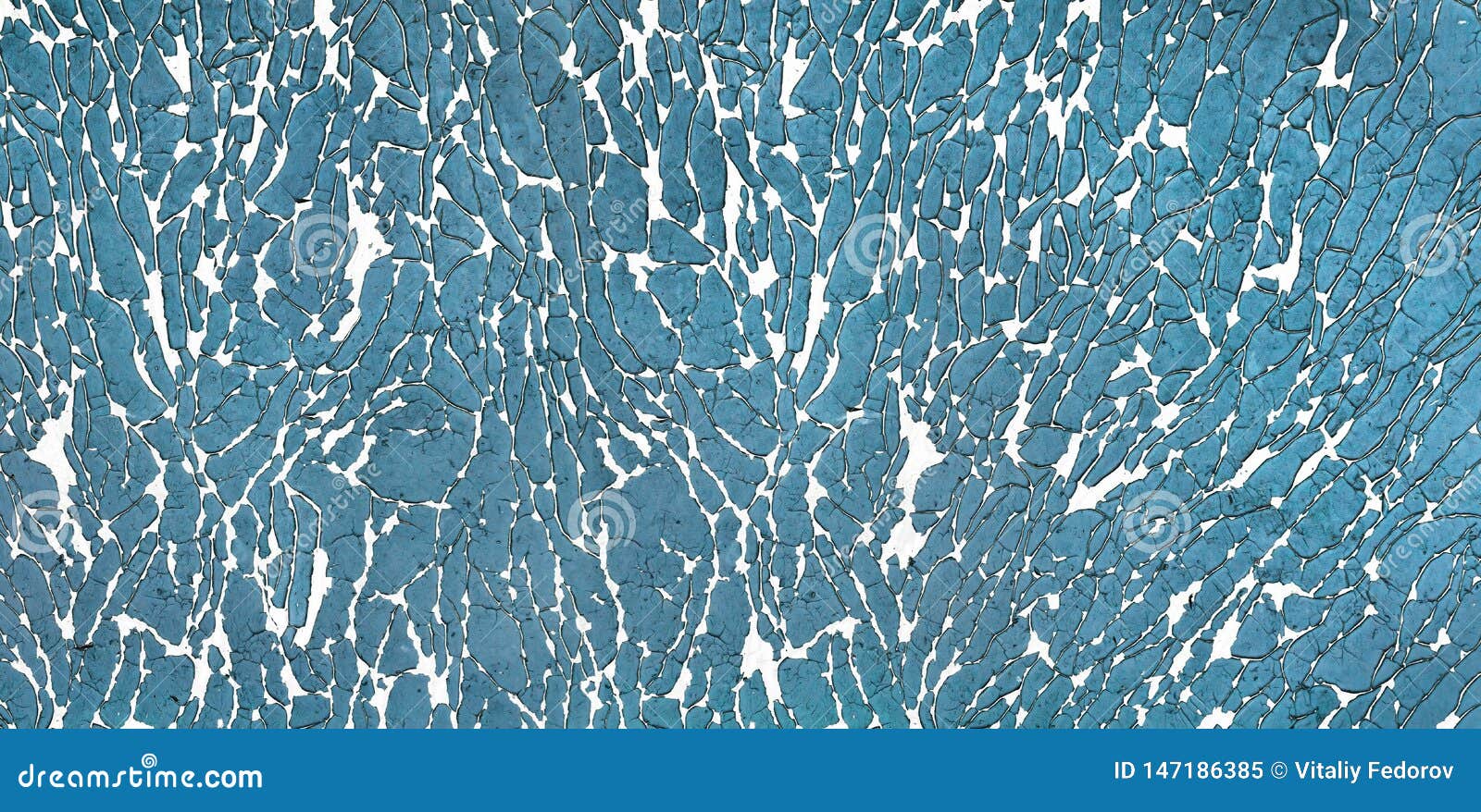 Old Weathered Blue Paint on the Wall. Panorama. Large Format Stock ...